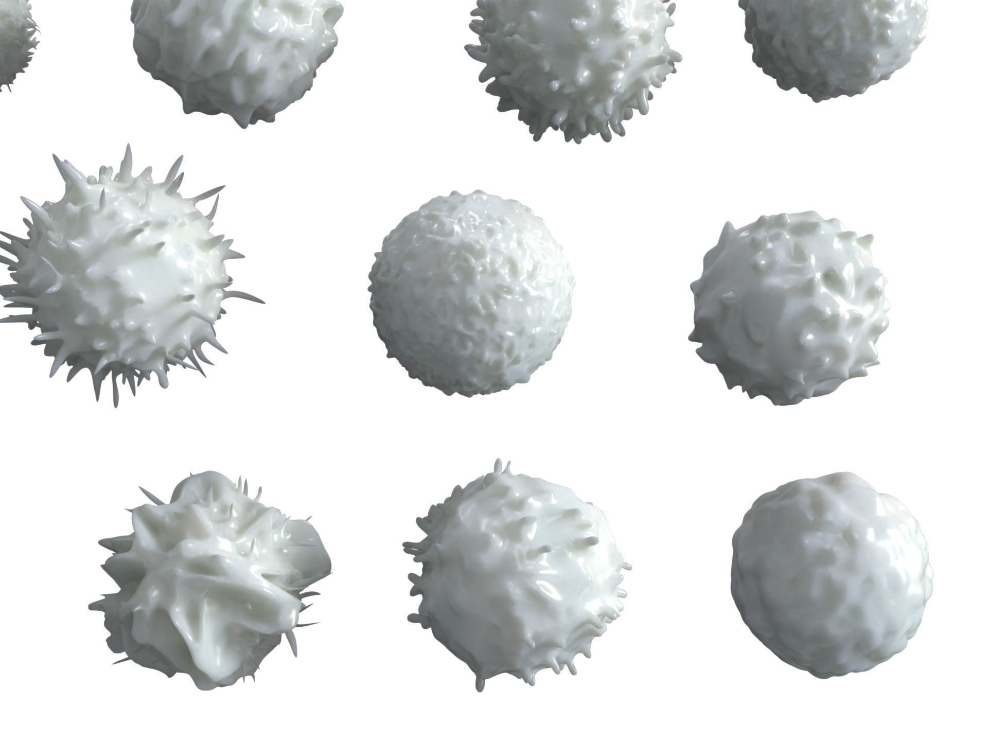 Lymphocytes Pack Bundle 3D model | CGTrader