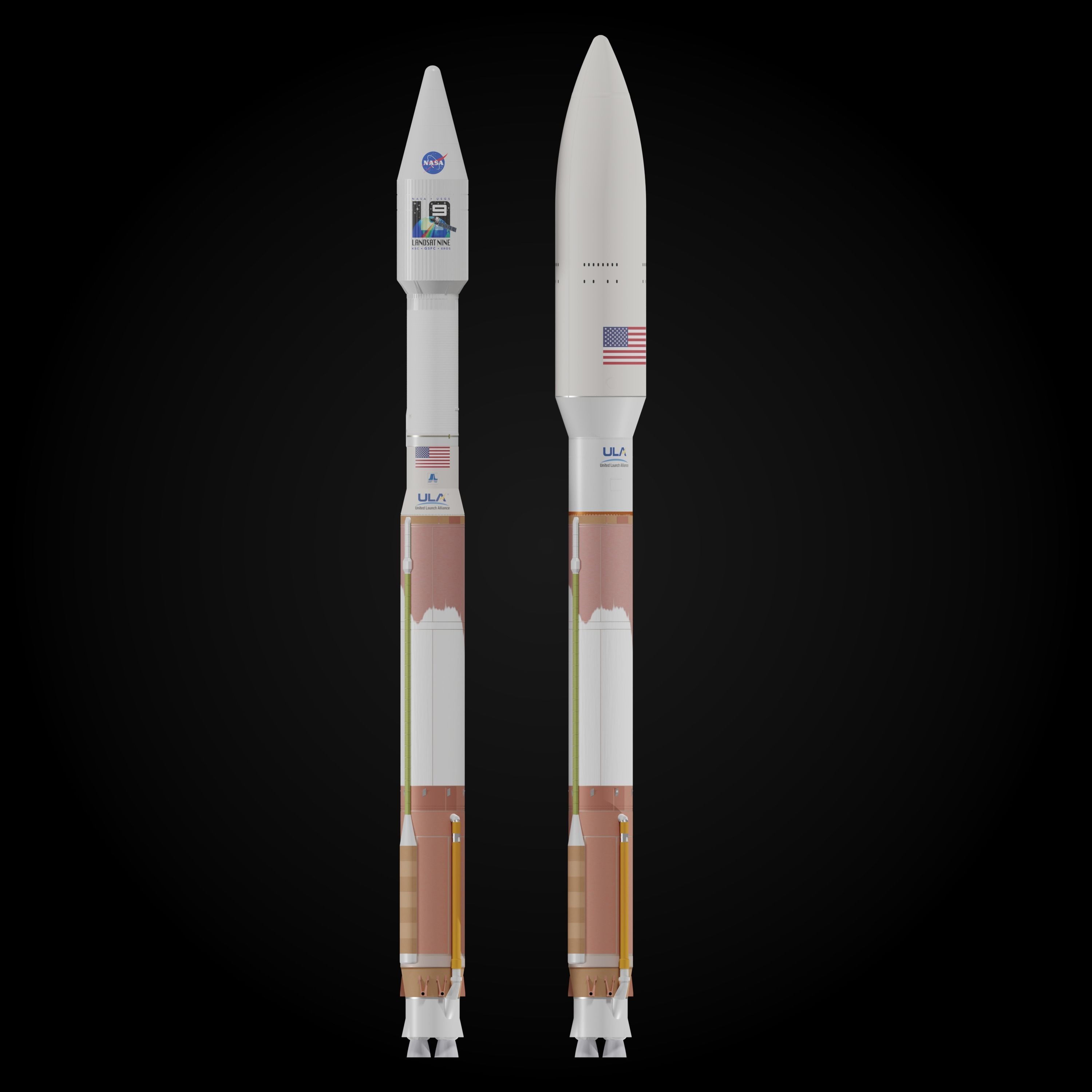 Atlas V rocket 3D model | CGTrader