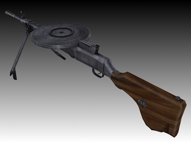 DP-28 Textured 3D model | CGTrader