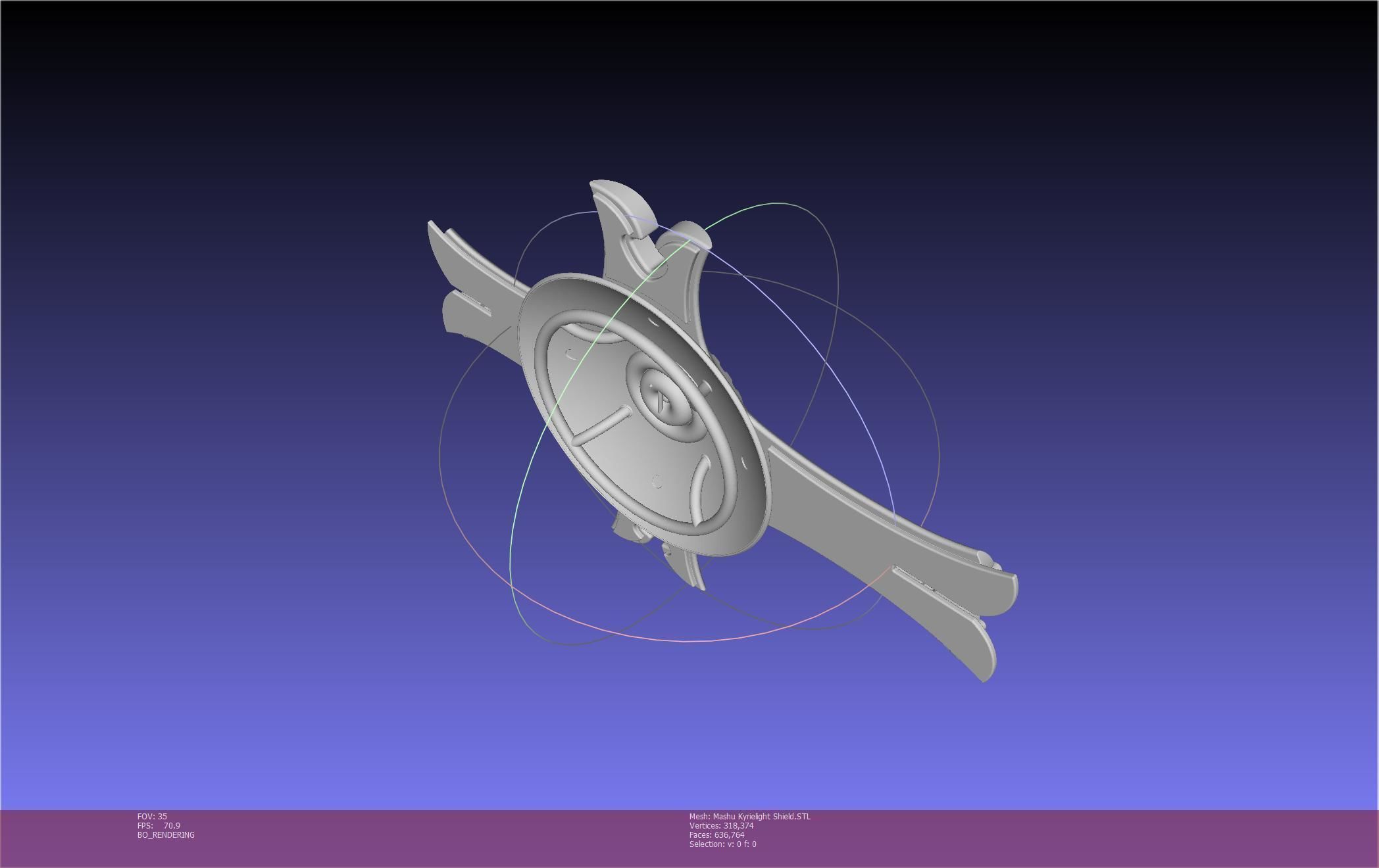 Mashu Kyrielight Shield 3D Printable Assembly 3D model 3D printable ...