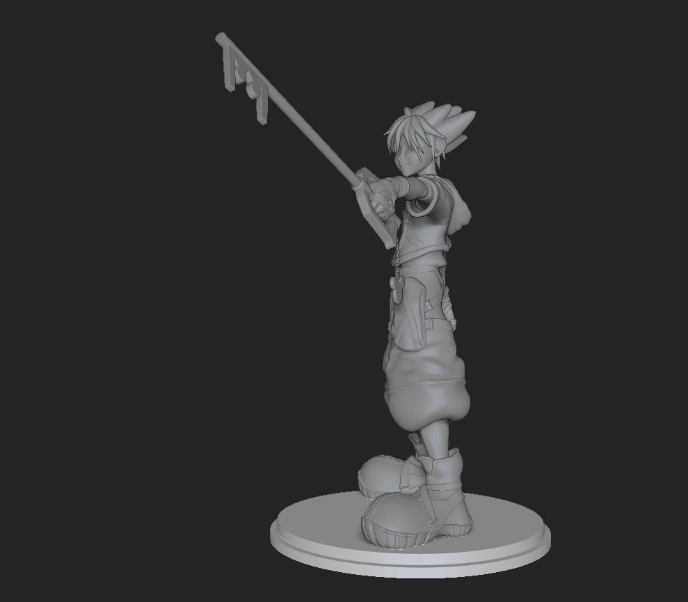 sora kingdom hearts 3D model 3D printable | CGTrader