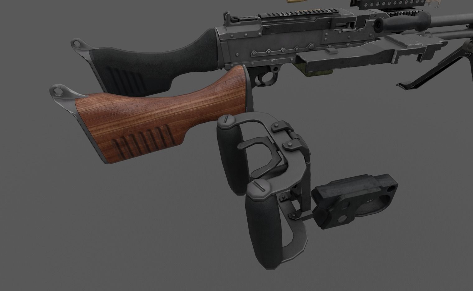 3D model M240 FN MAG Game Ready Kit VR / AR / low-poly | CGTrader