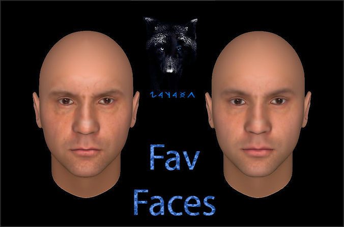 DaveB FavFaces 3D model | CGTrader
