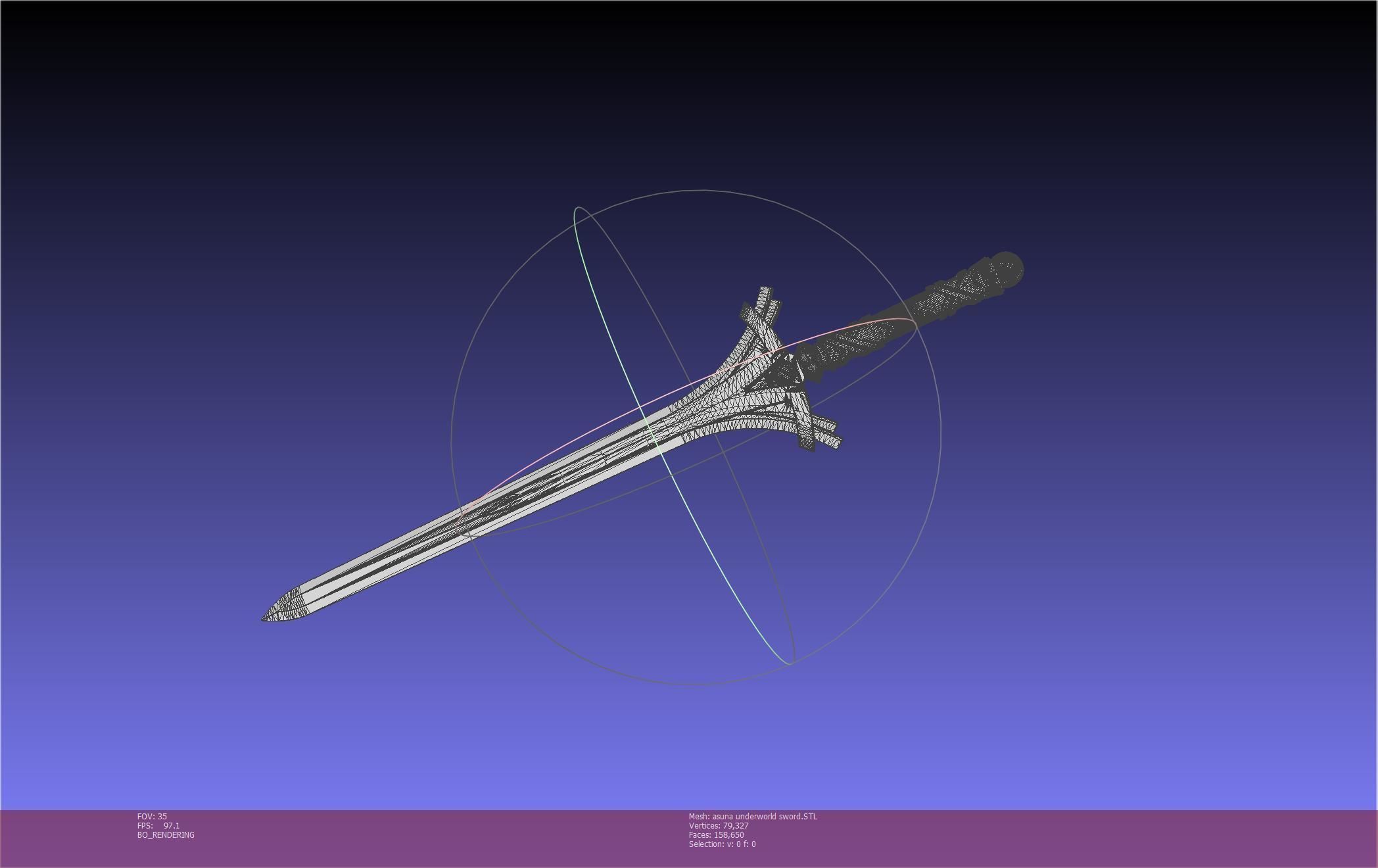 Sword Art Online Alicization Asuna Underworld Sword Assembly 3D model ...