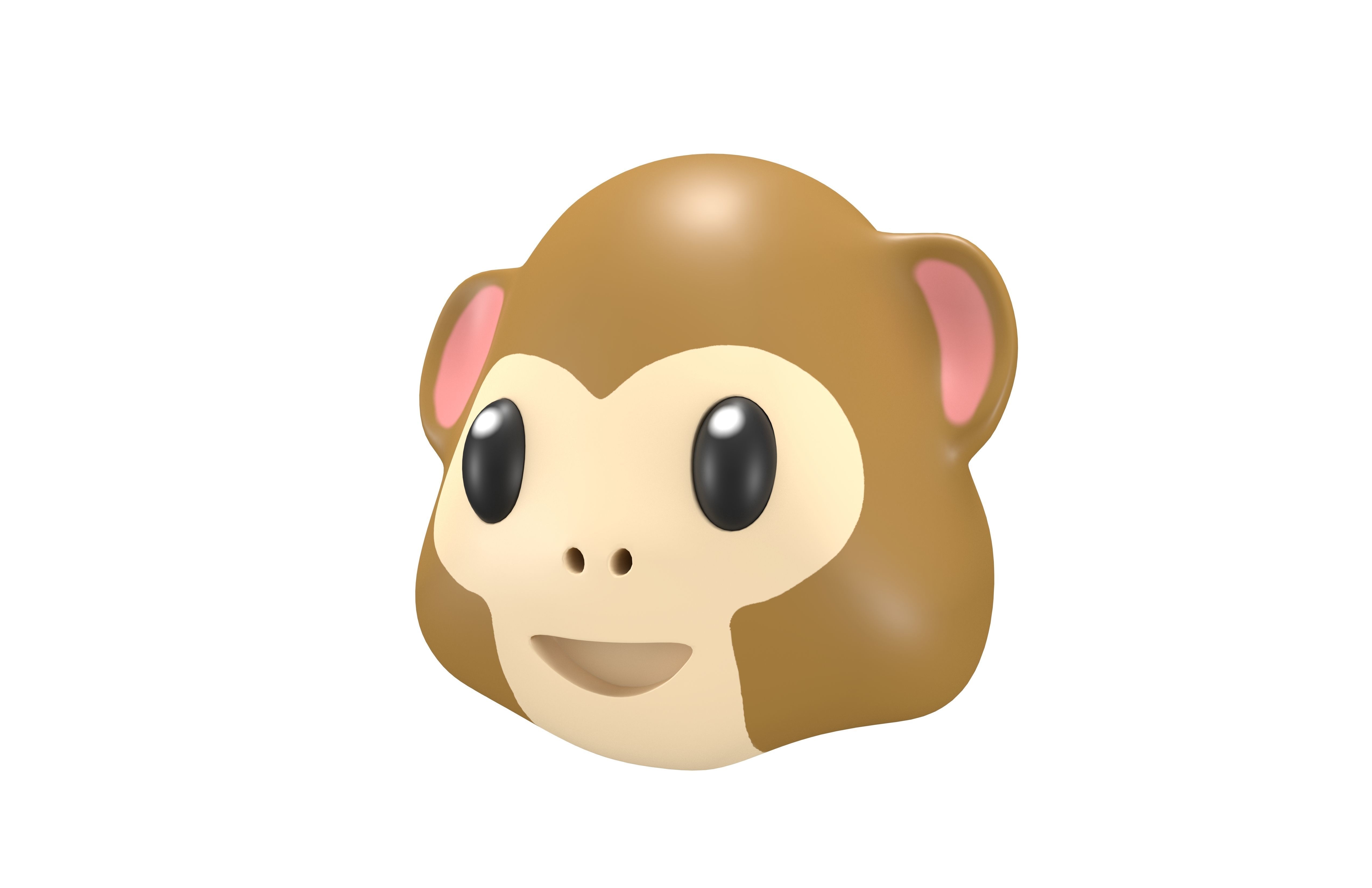3D model Monkey Face VR / AR / low-poly | CGTrader