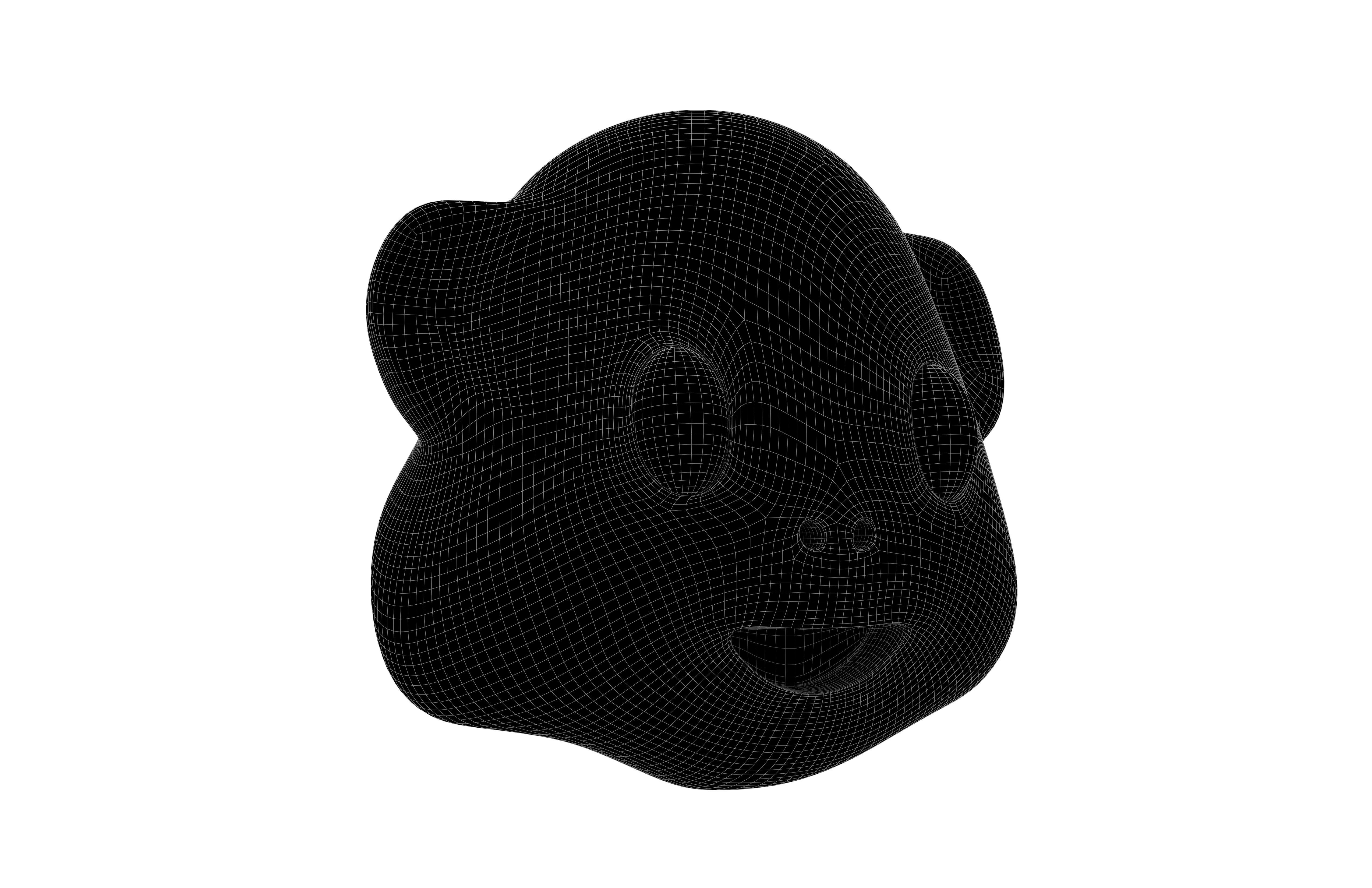 3D model Monkey Face VR / AR / low-poly | CGTrader