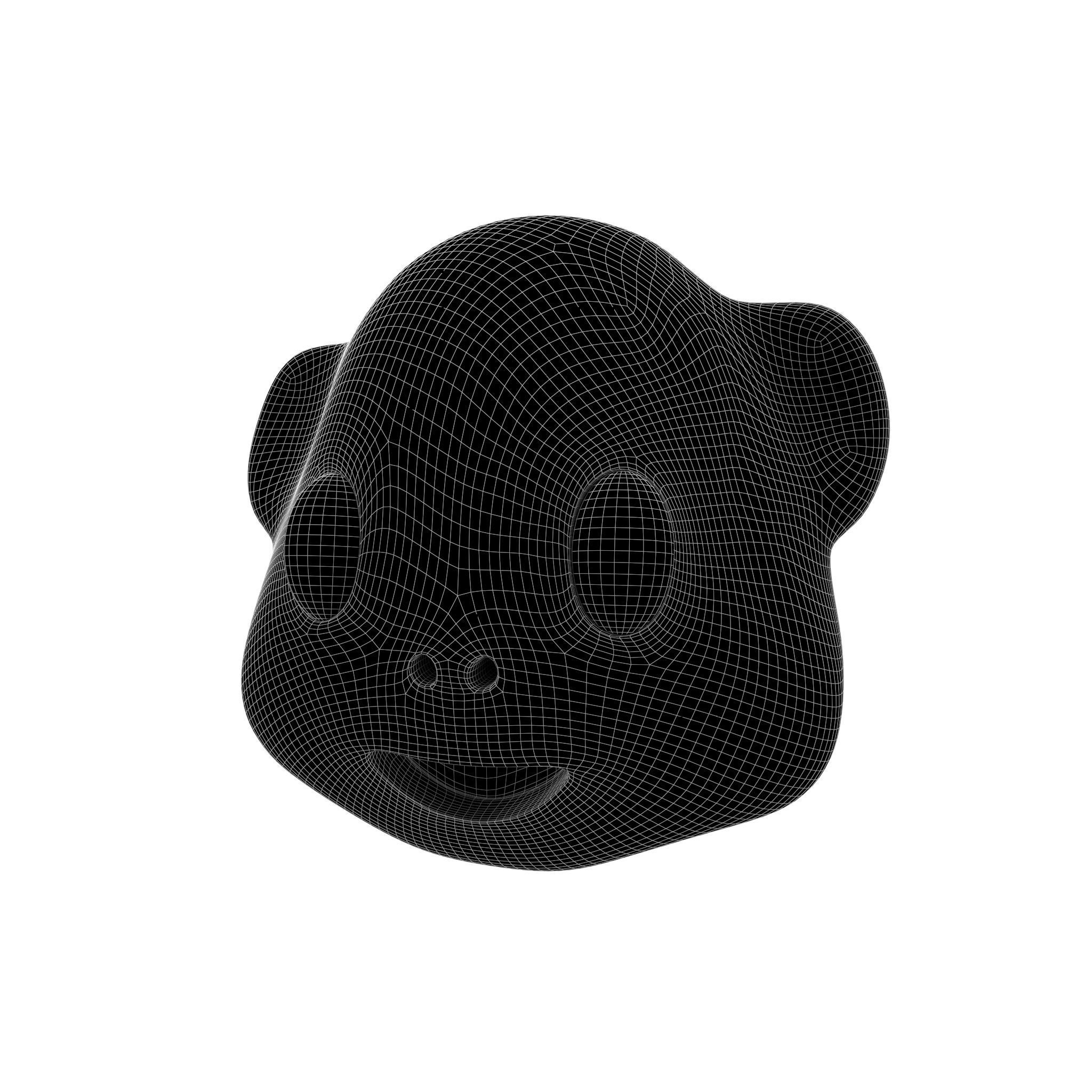 3D model Monkey Face VR / AR / low-poly | CGTrader