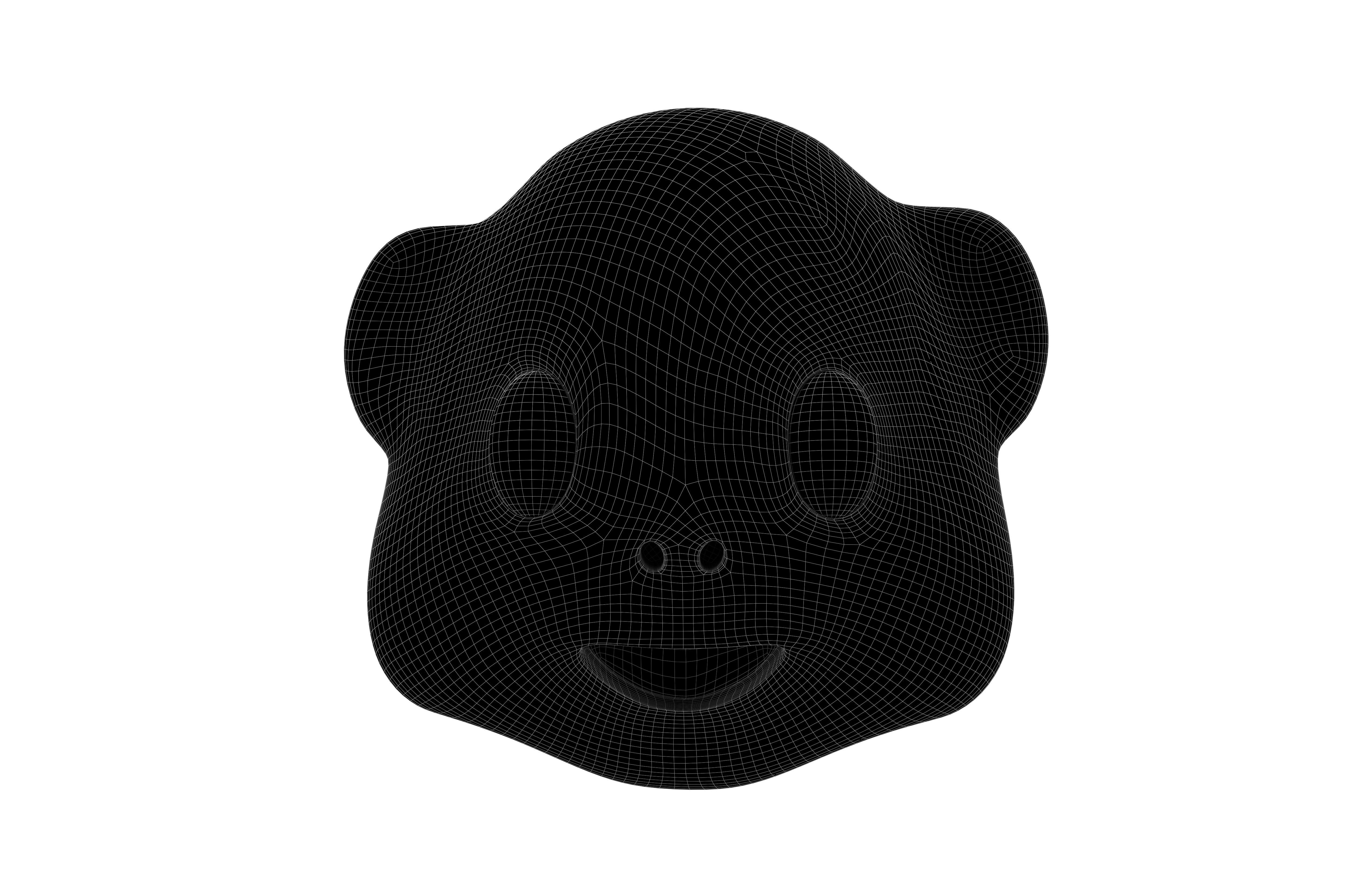 3D model Monkey Face VR / AR / low-poly | CGTrader