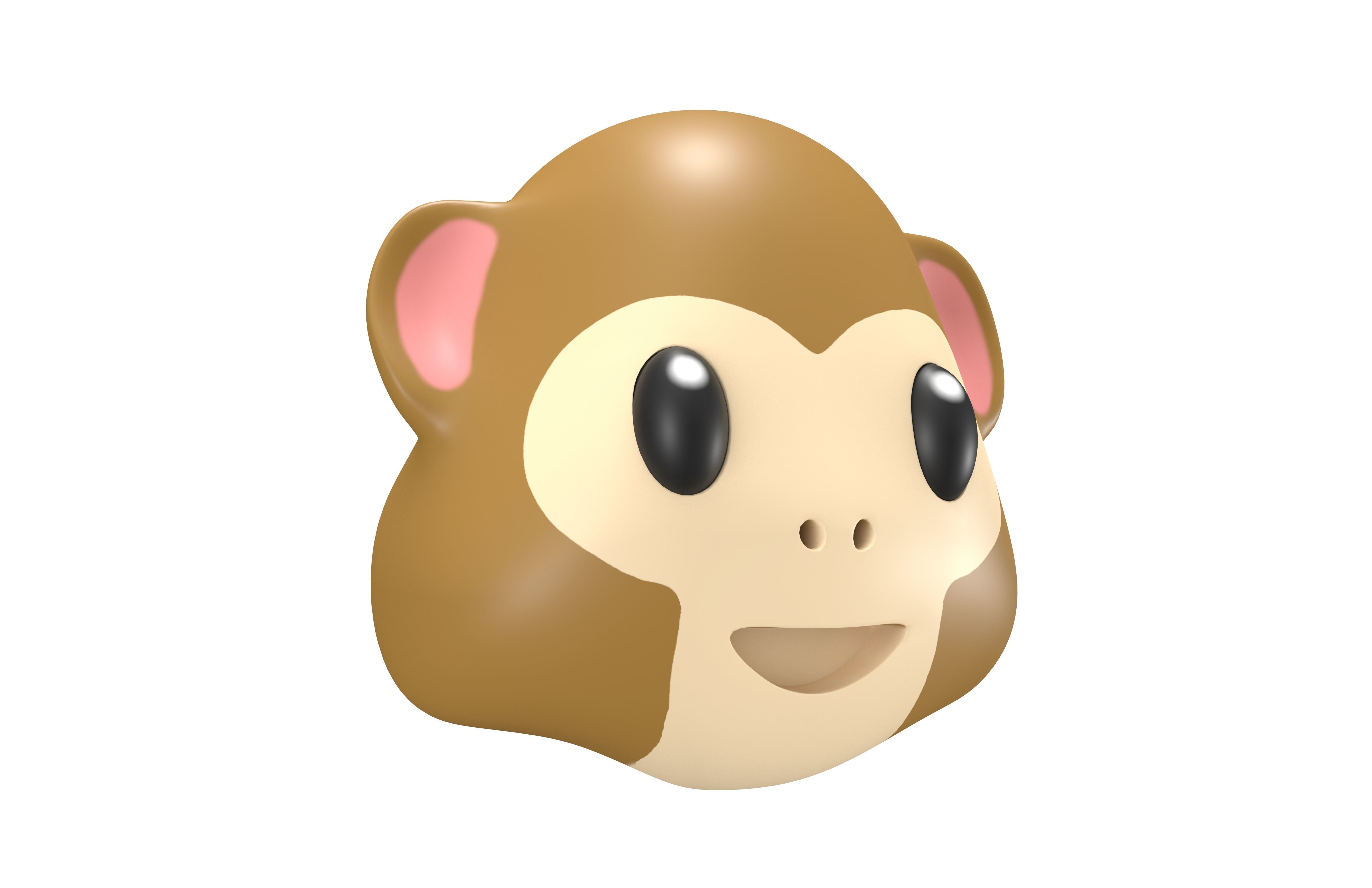 3D model Monkey Face VR / AR / low-poly | CGTrader