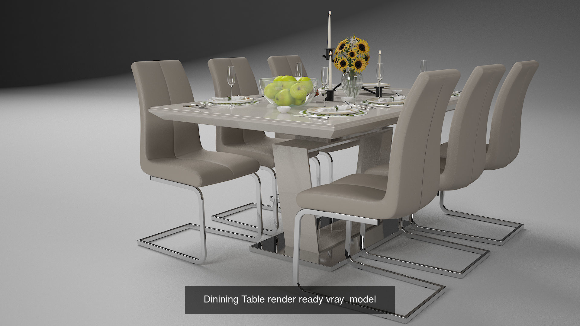 Render Ready vray dining tables collection | CGTrader