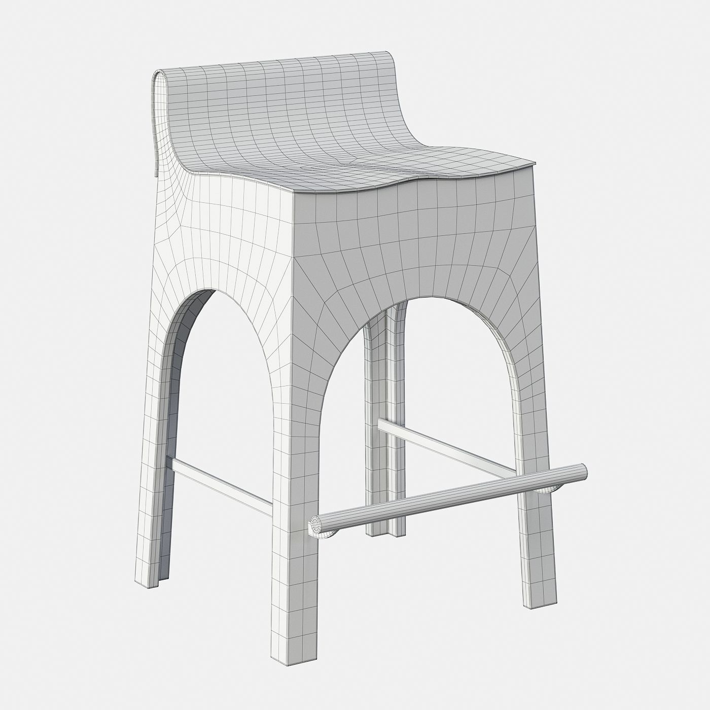 Lostine Jack Stool 3D model | CGTrader