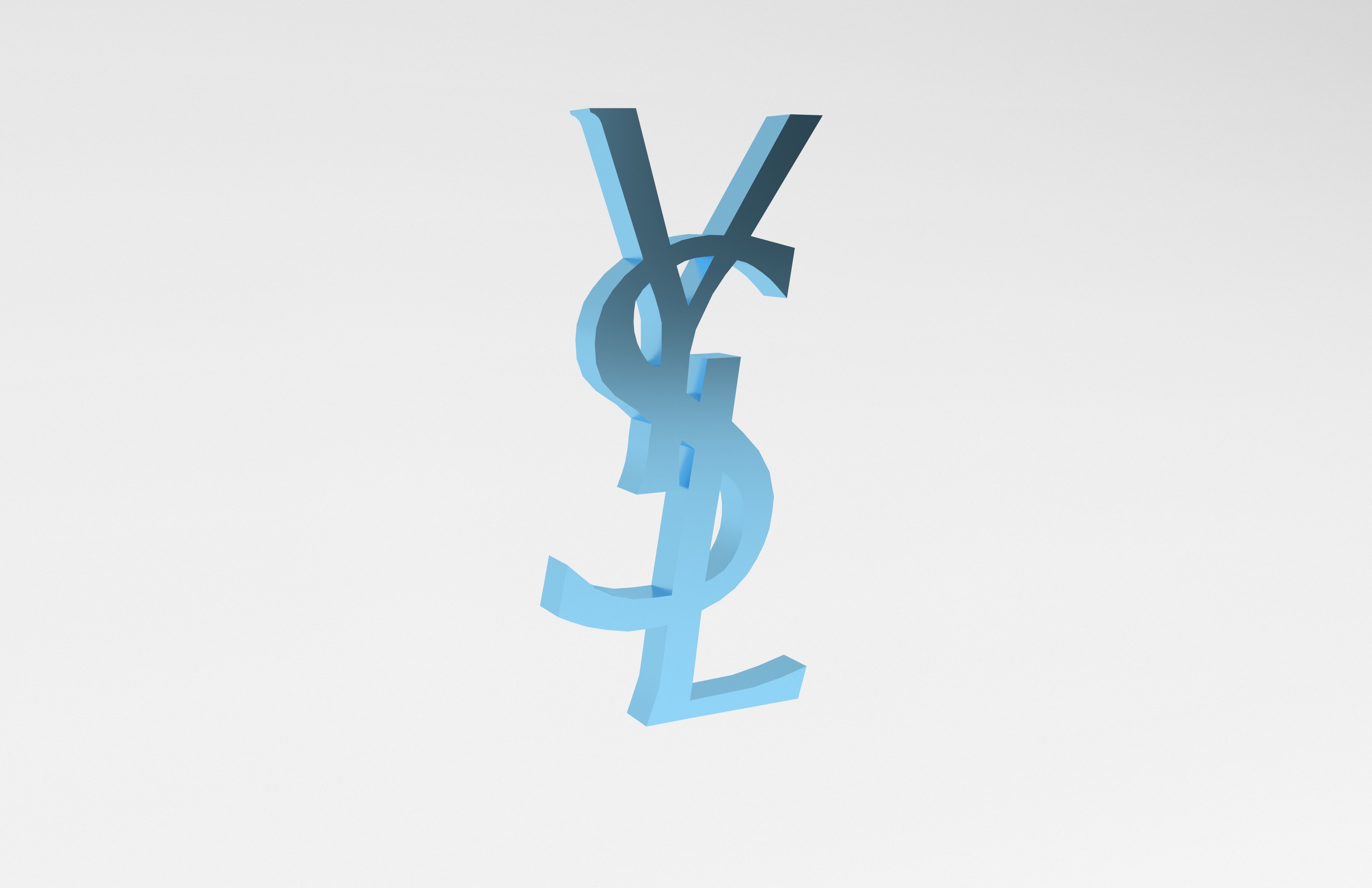 YSL Logo v1 008 free VR / AR / low-poly 3D model | CGTrader