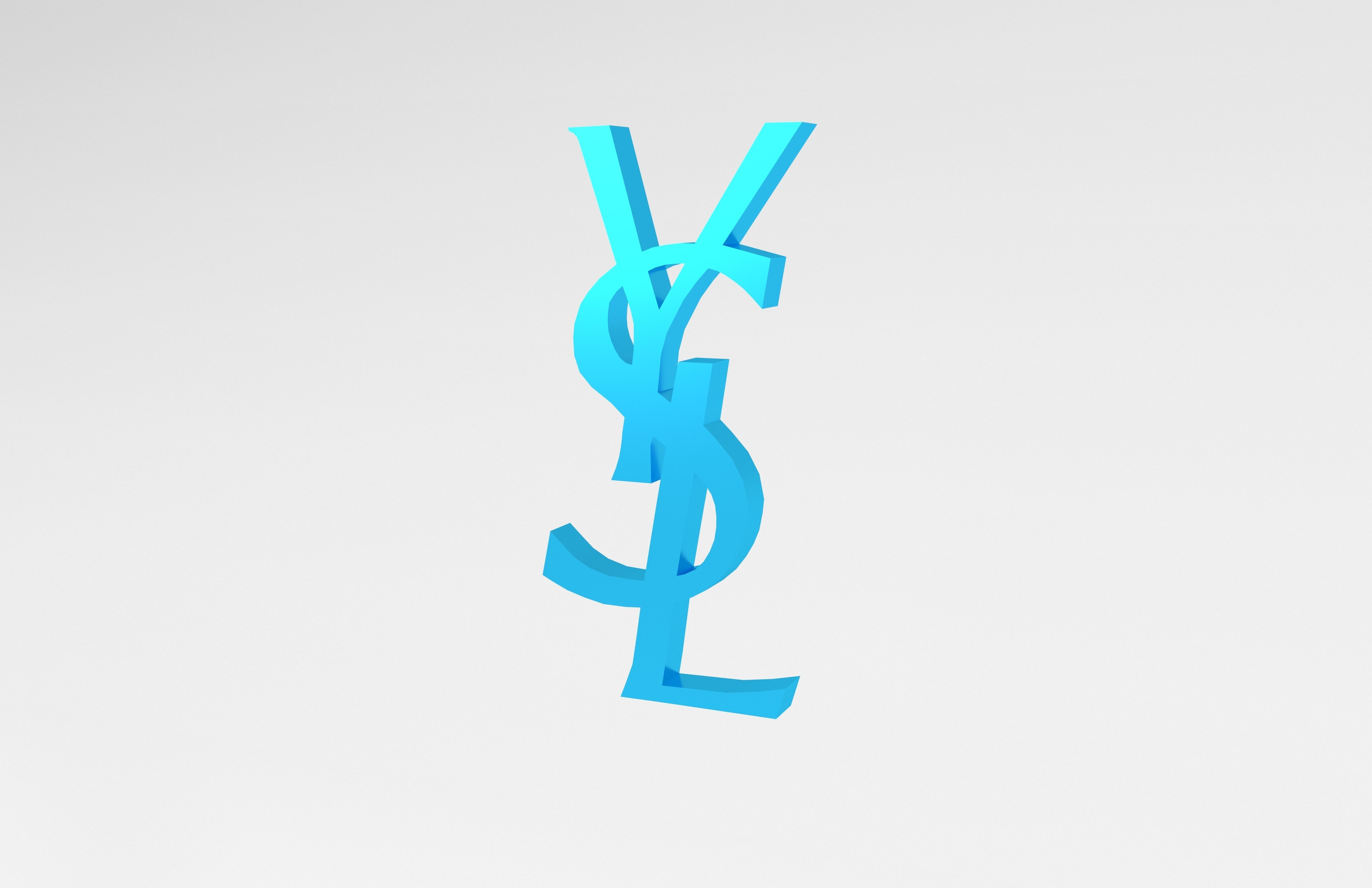 YSL Logo v1 009 free VR / AR / low-poly 3D model | CGTrader