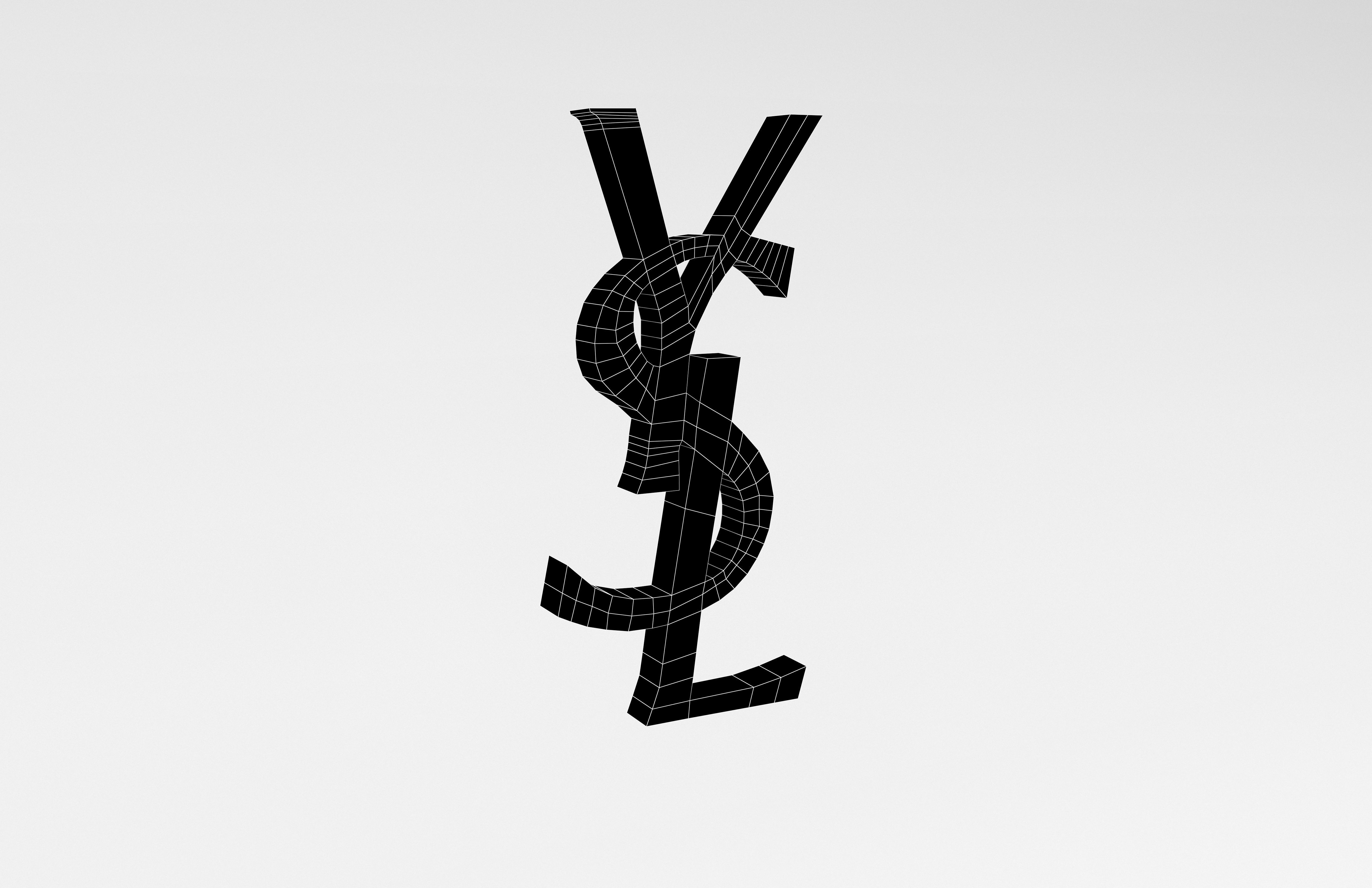 YSL Logo v1 012 free VR / AR / low-poly 3D model | CGTrader