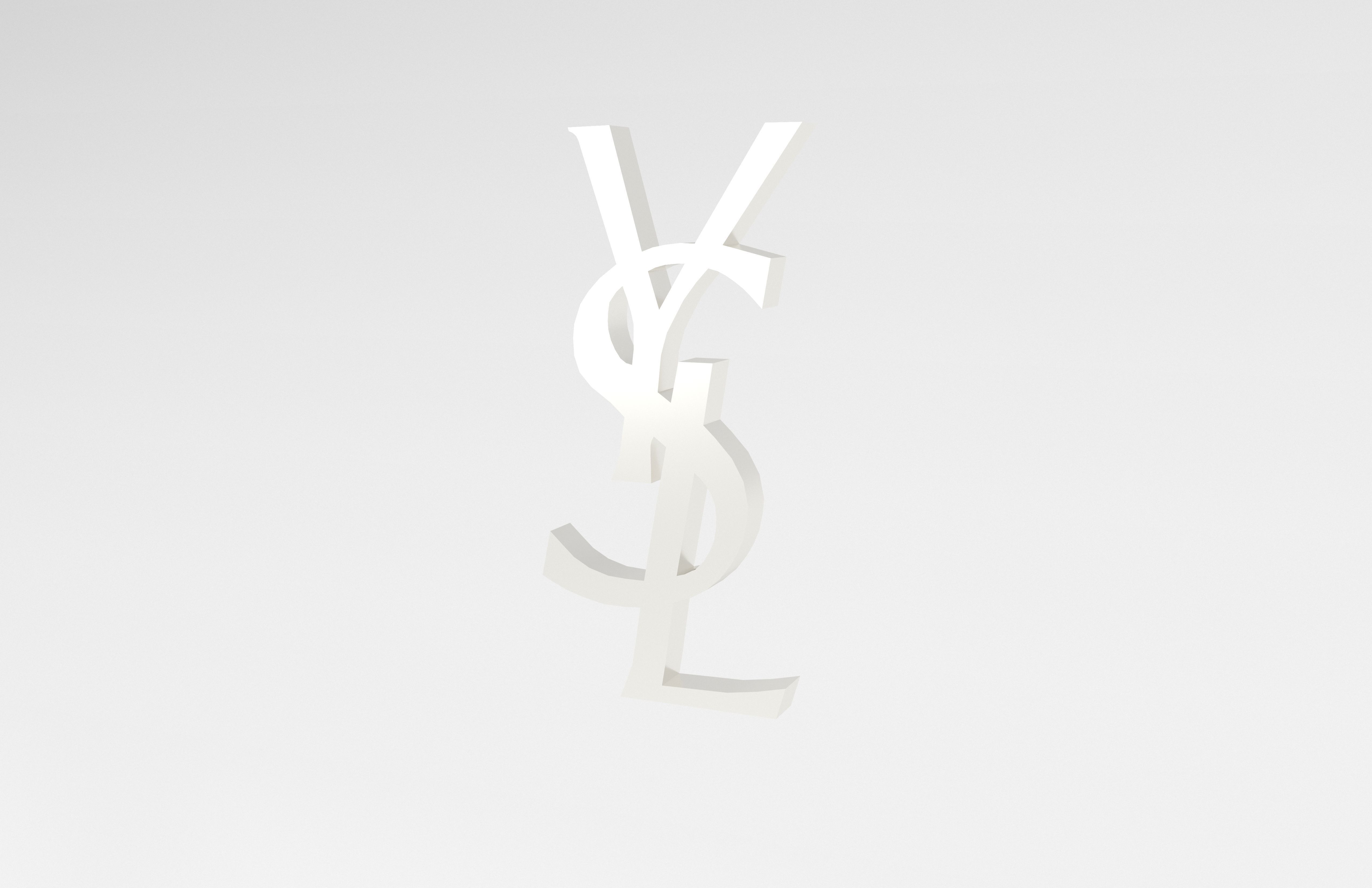 YSL Logo v1 012 free VR / AR / low-poly 3D model | CGTrader