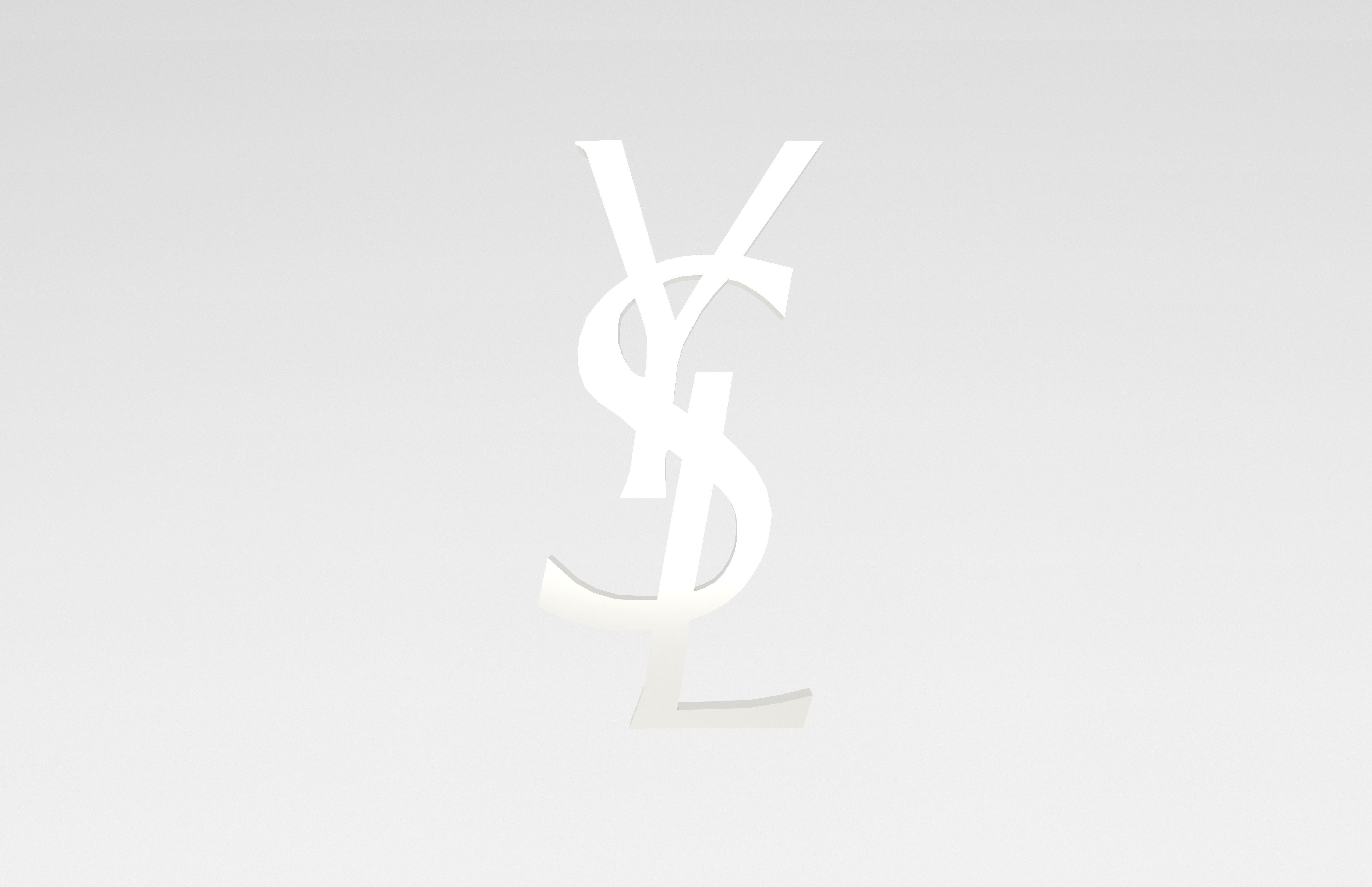 YSL Logo v1 012 free VR / AR / low-poly 3D model | CGTrader