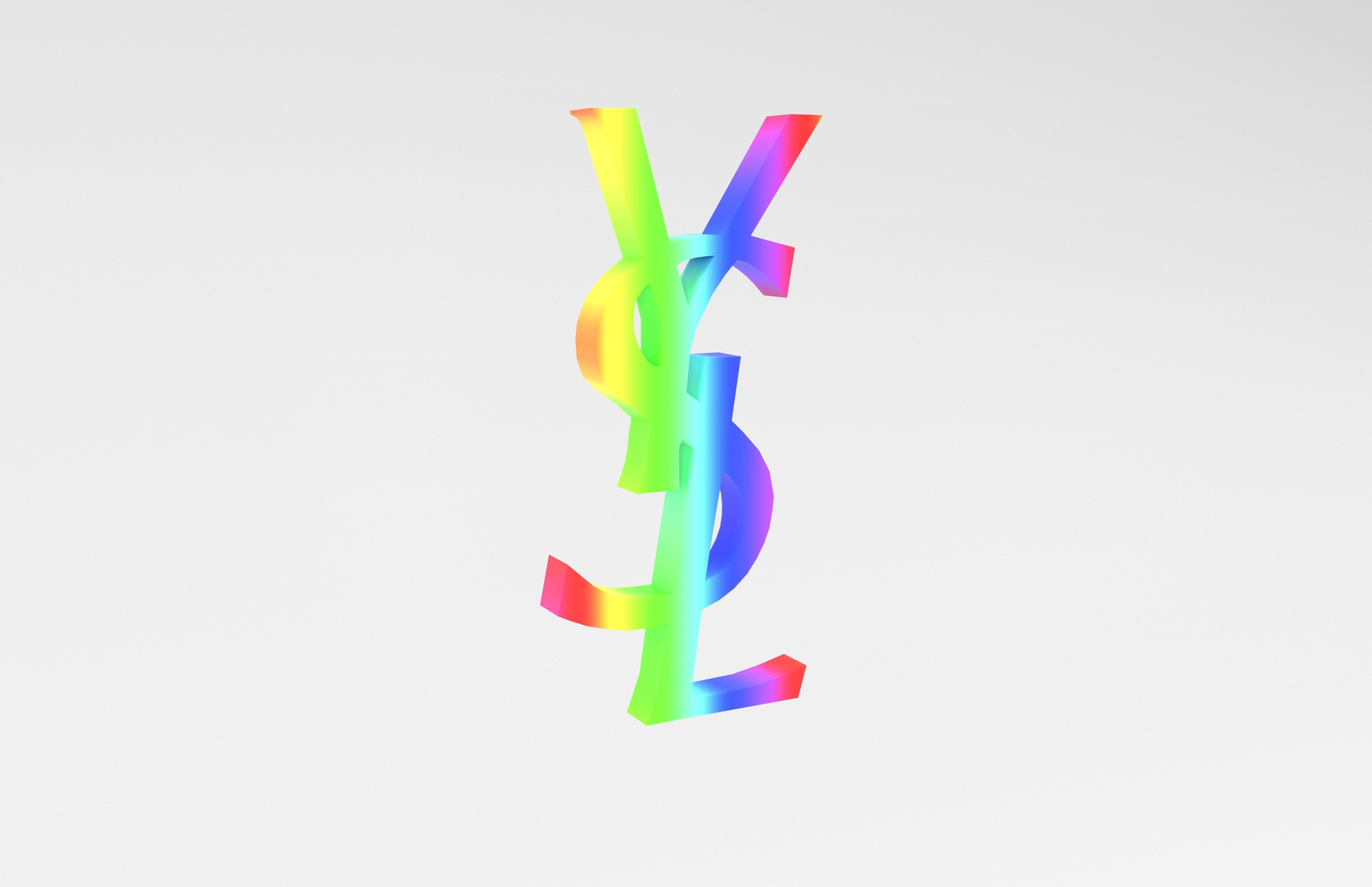 YSL Logo v1 014 free VR / AR / low-poly 3D model | CGTrader