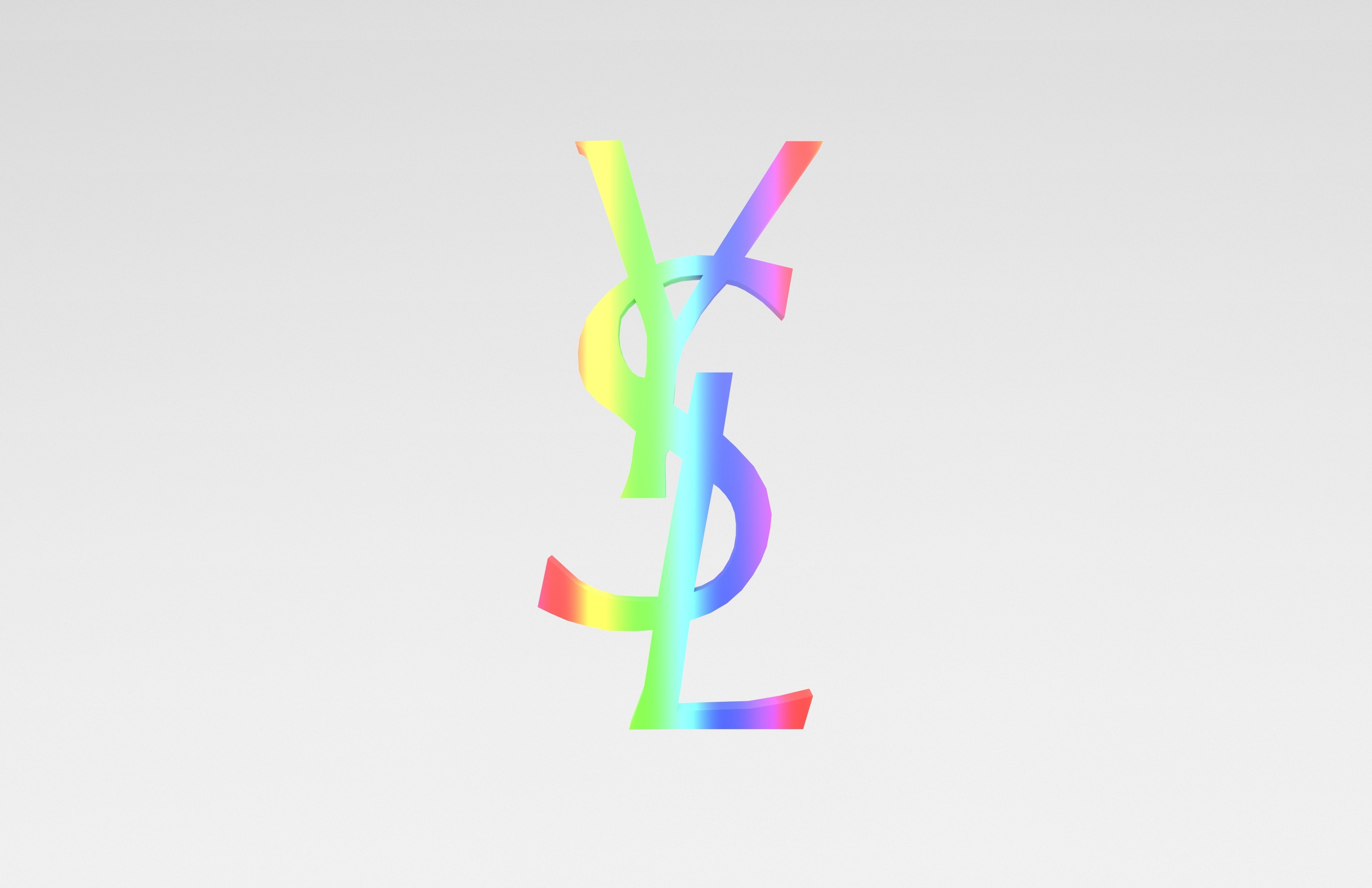 YSL Logo v1 014 free VR / AR / low-poly 3D model | CGTrader