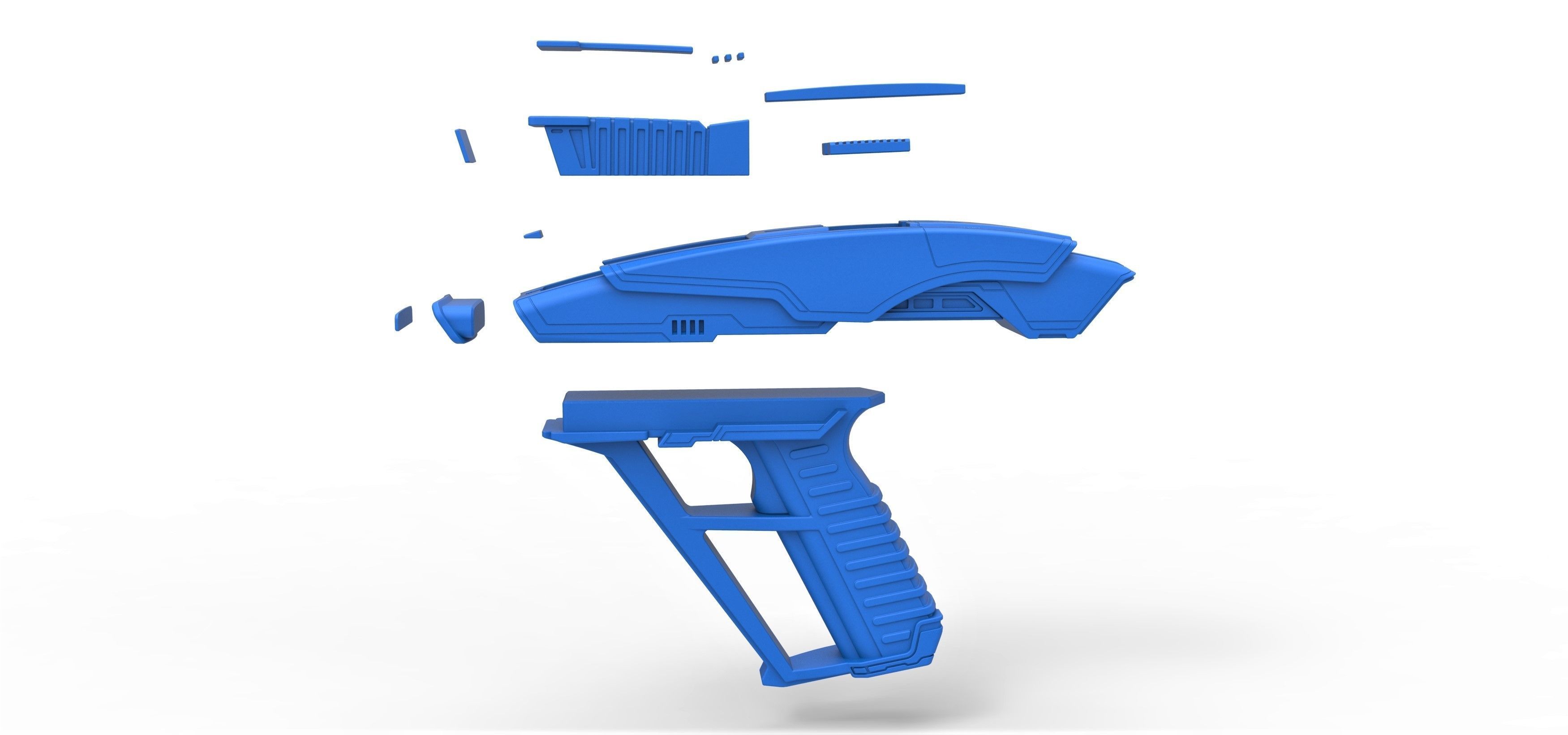 Starfleet Hand Phaser from Star Trek Picard TV series 3D model 3D ...