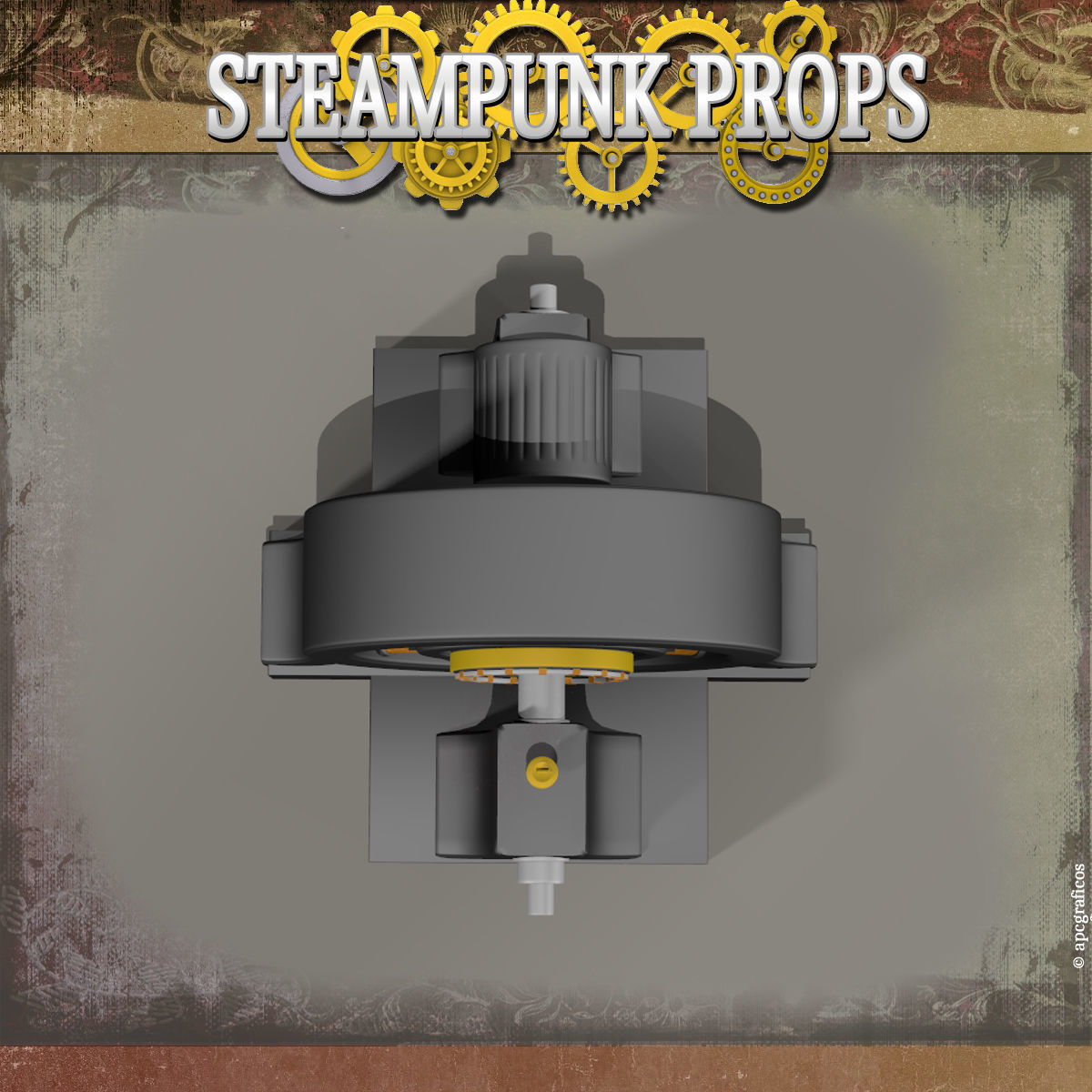 Steampunk Dynamo 3D model | CGTrader