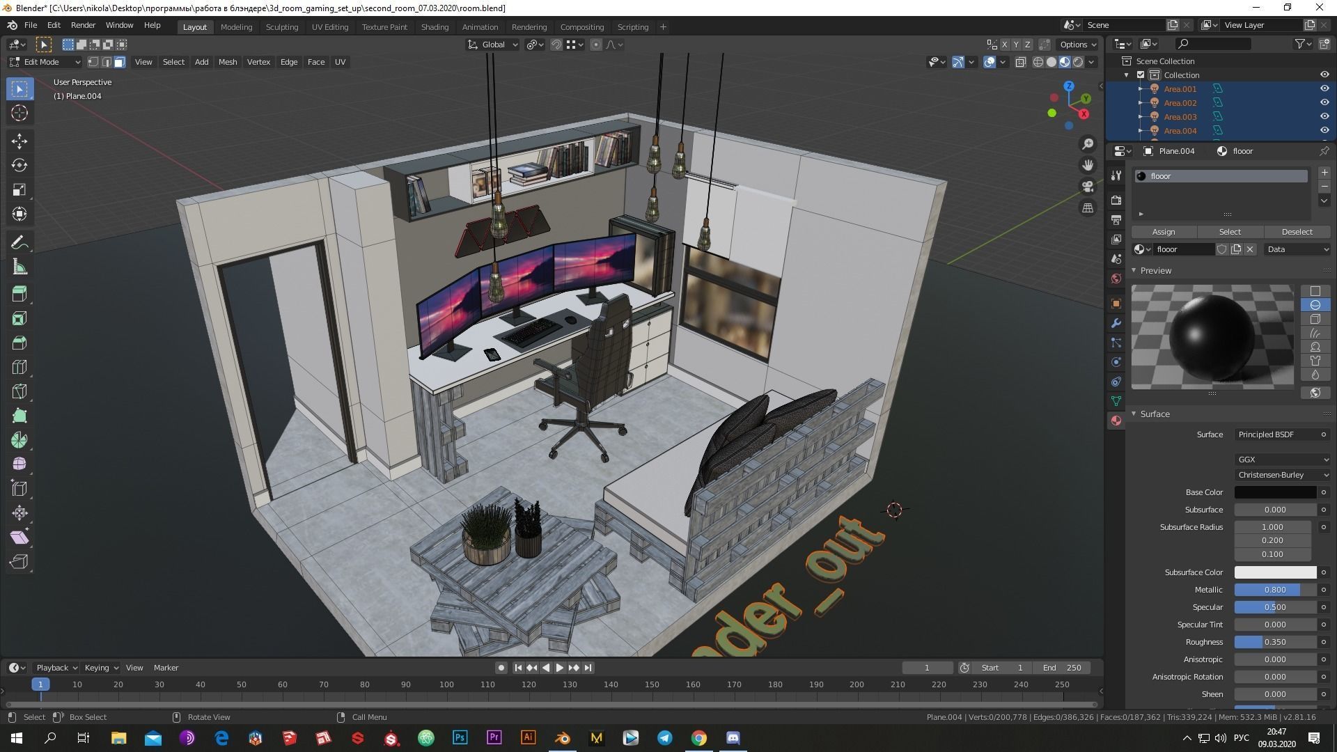 3D model Cool 3D gaming set-up VR / AR / low-poly | CGTrader