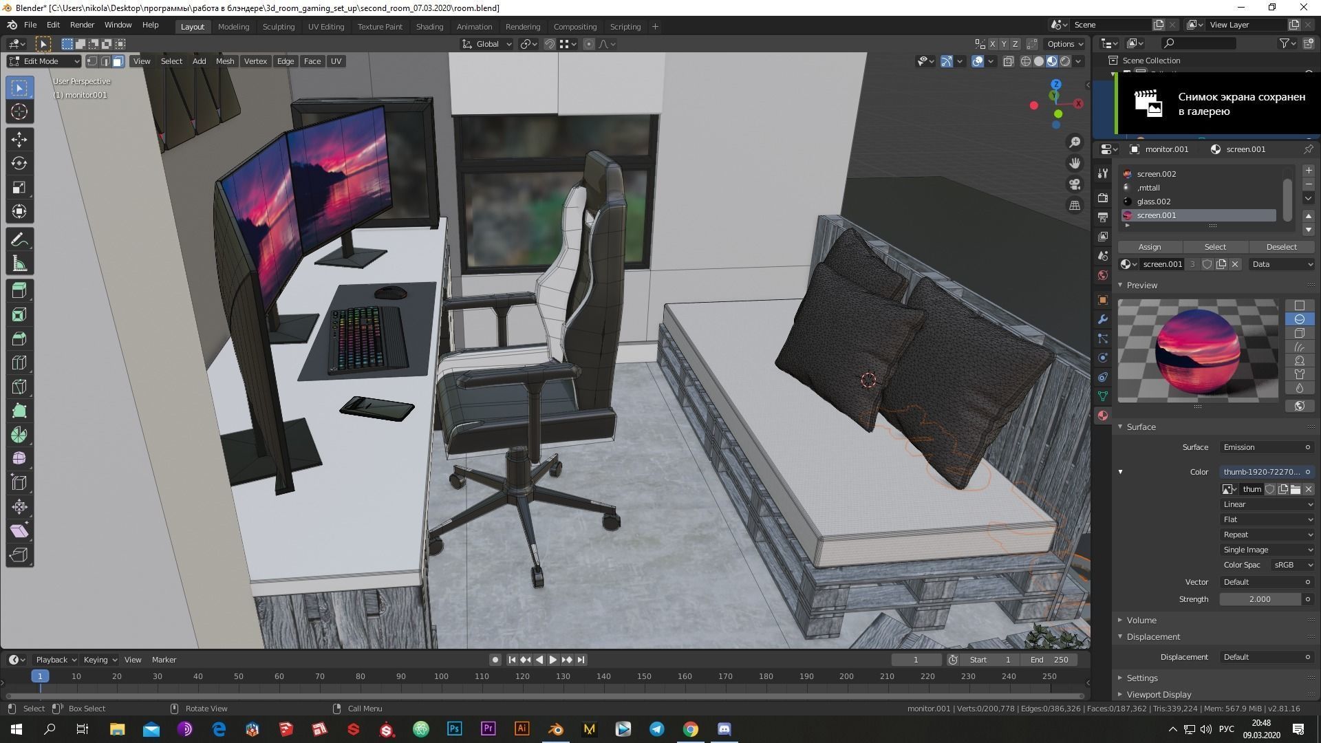 3D model Cool 3D gaming set-up VR / AR / low-poly | CGTrader
