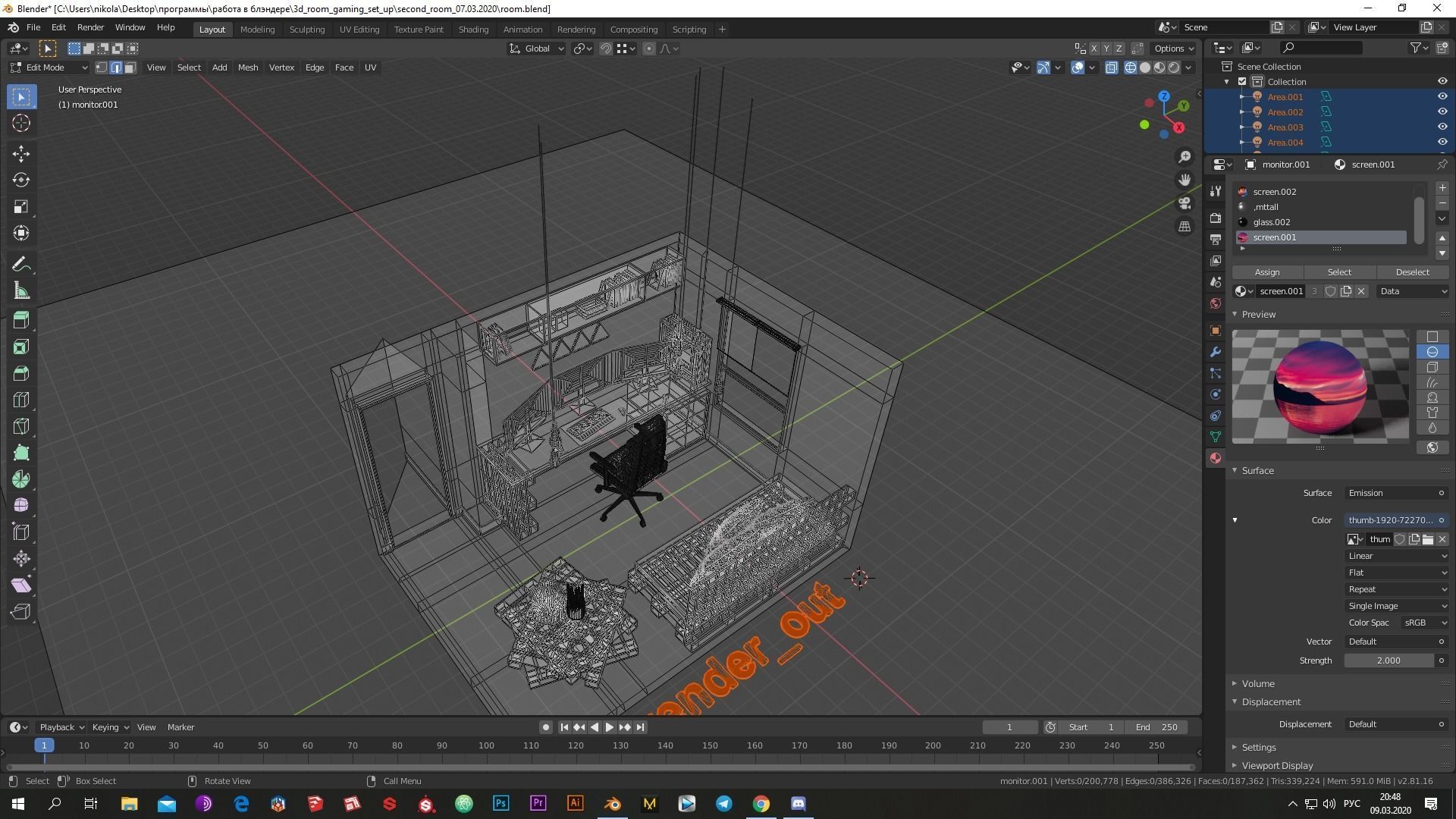 3D model Cool 3D gaming set-up VR / AR / low-poly | CGTrader