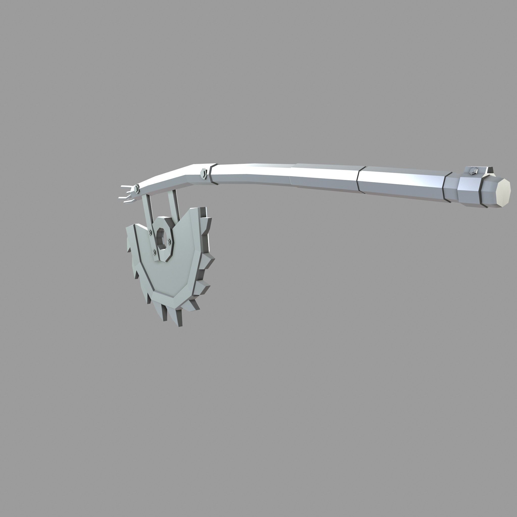 3D model Stylized Metallic Post Apocalyptic Saw VR / AR / low-poly ...