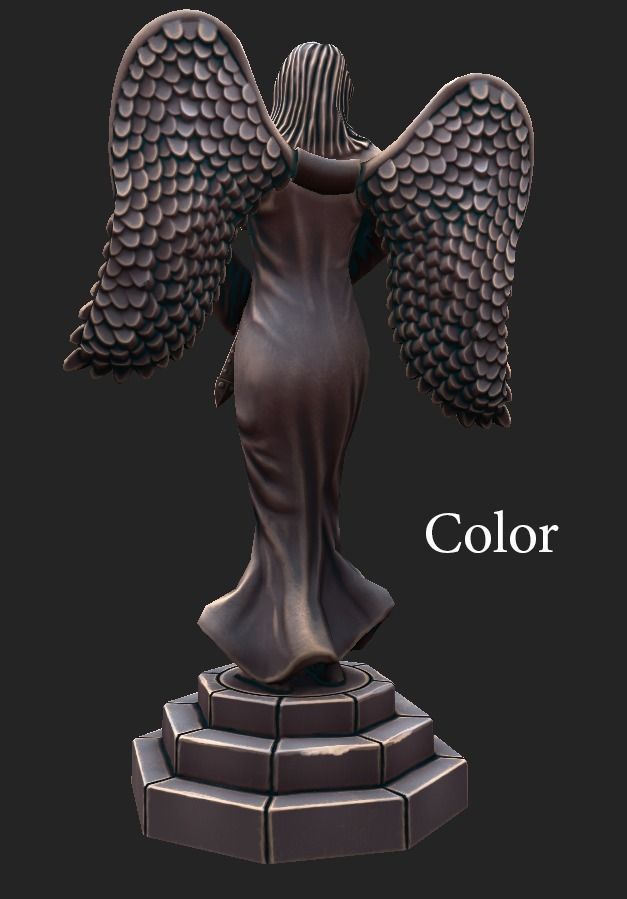 3D model Statue woman keeper VR / AR / low-poly | CGTrader