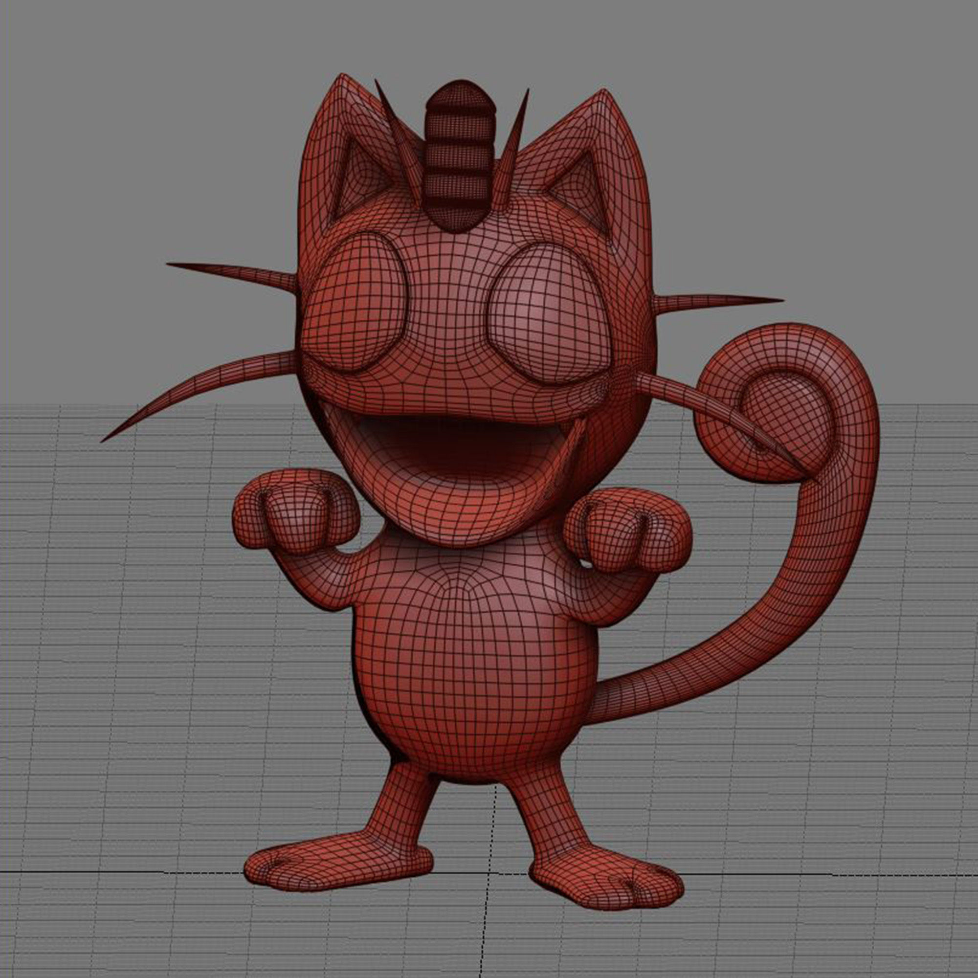 Meowth Pokemon 3D model | CGTrader