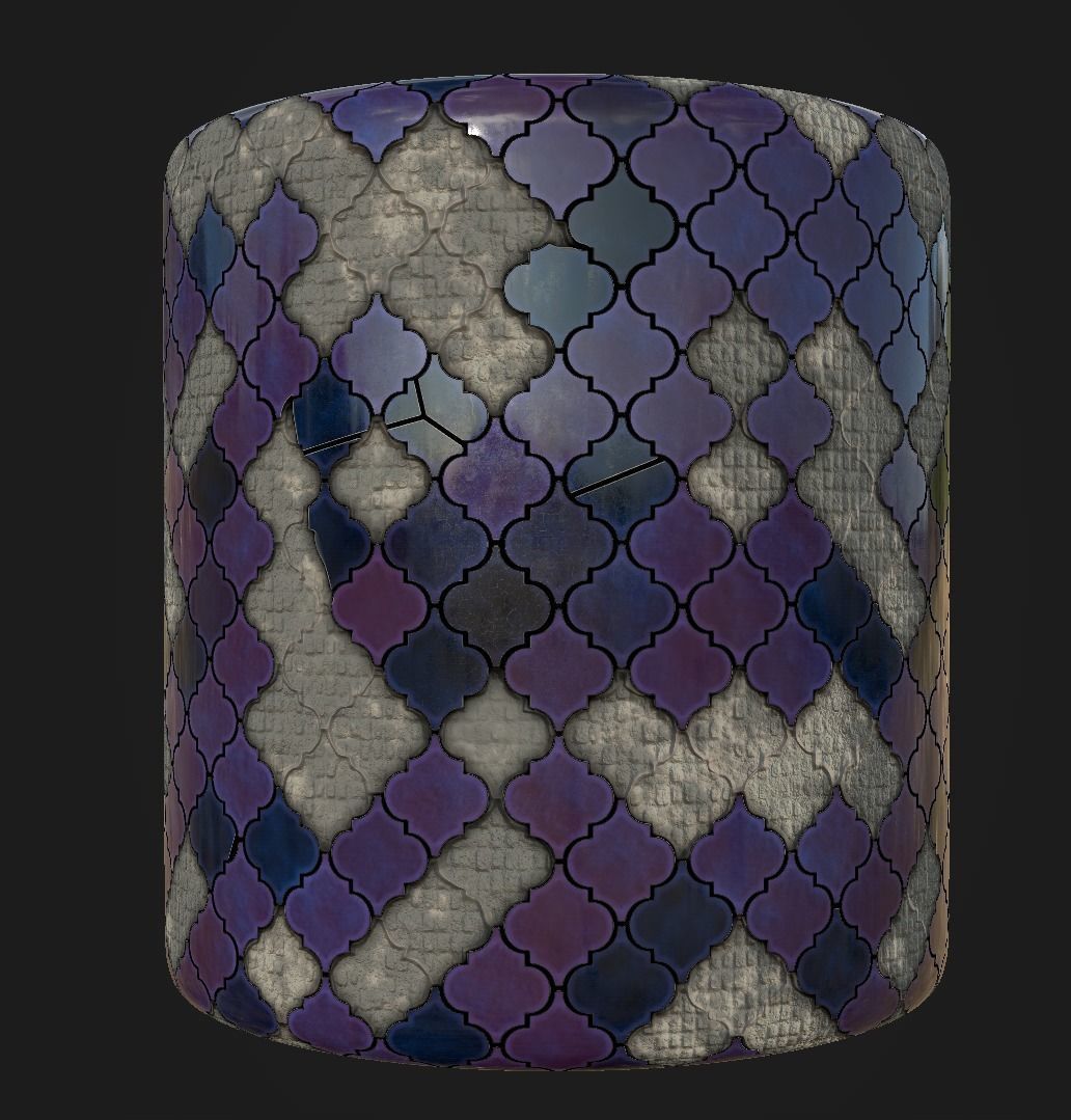 Arabesque Tile Texture | CGTrader