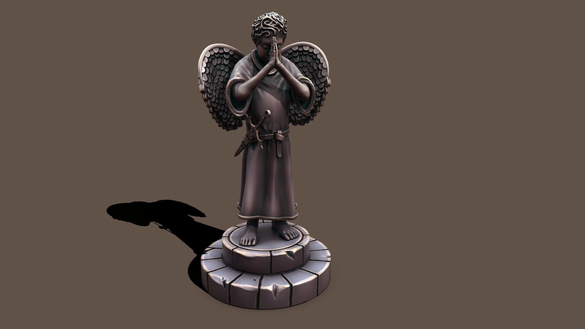 3D model Statue holy kid VR / AR / low-poly | CGTrader