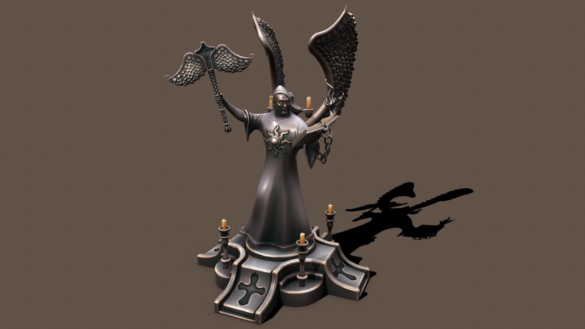 3D model Dark Statues VR / AR / low-poly | CGTrader