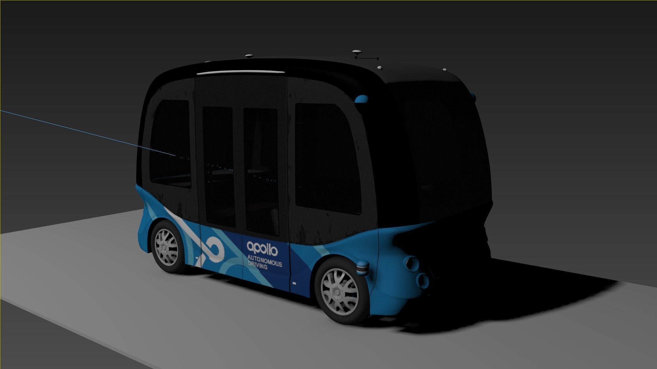 Driverless vehicle 3D model | CGTrader