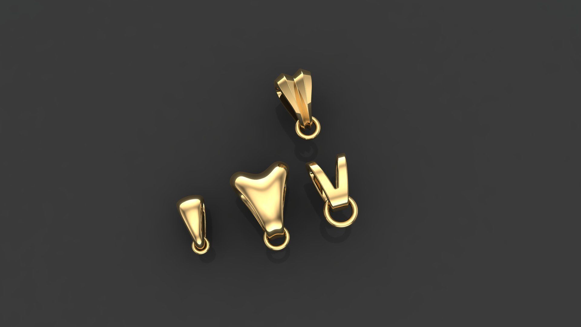 Jewelry Accessories Bracelets Lock and clasps Collection 3D model 3D ...