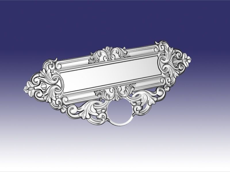 Name plate 3d stl models for artcam and aspire Programmes 3D model STL