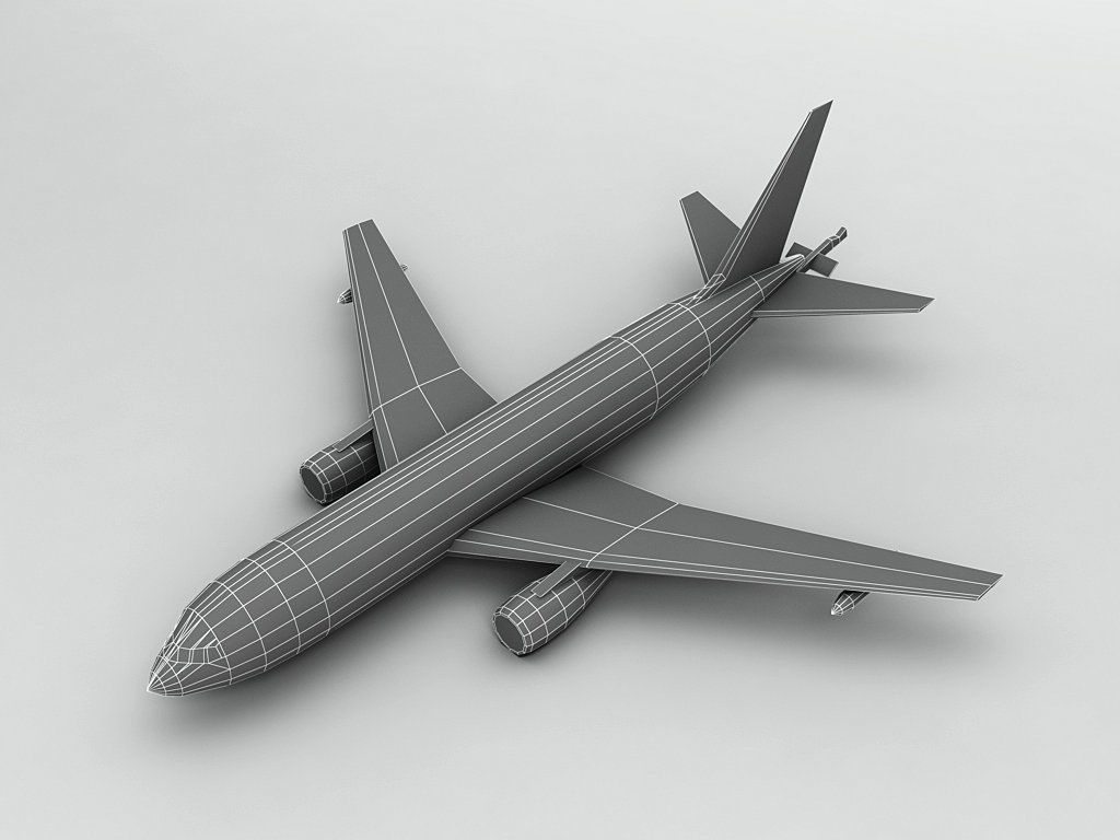 3D model Boeing KC46A Pegasus Military Aircraft LOW VR / AR / low-poly ...
