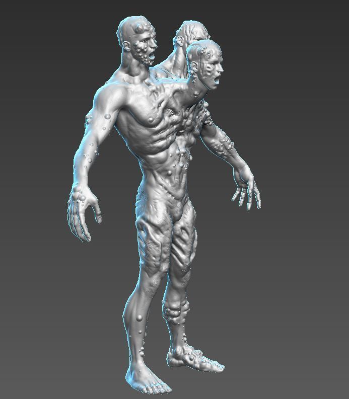 Zombie Mutant 2 3D model | CGTrader