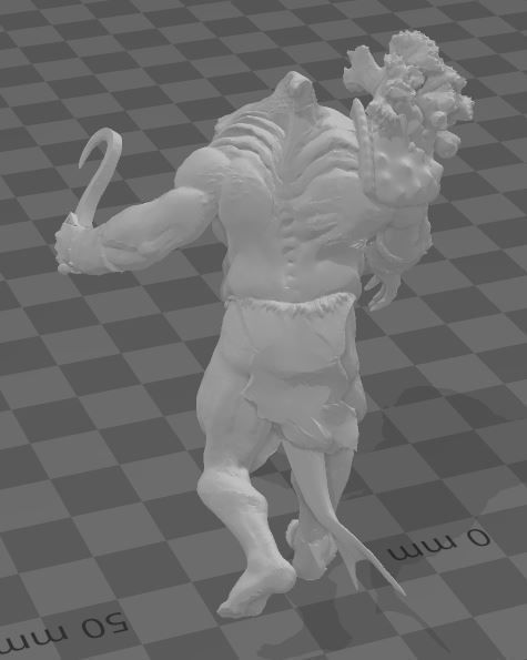 megalodon yetis - ogor mawtribes - dynamic pose 3D model 3D printable ...