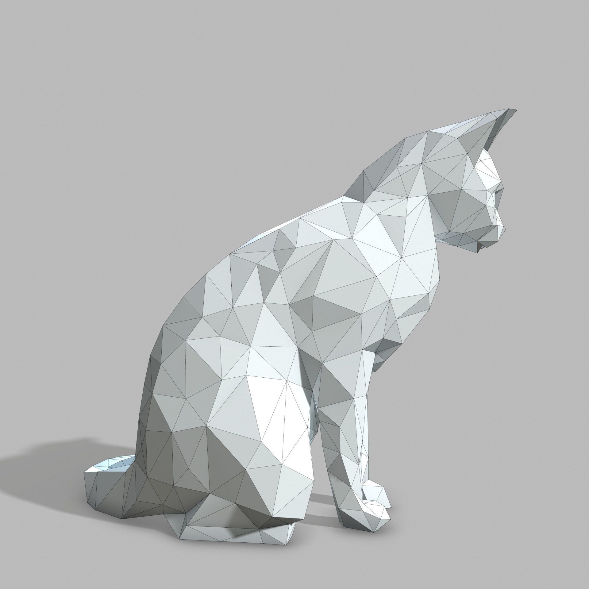 3D model cat stylized model VR / AR / low-poly | CGTrader