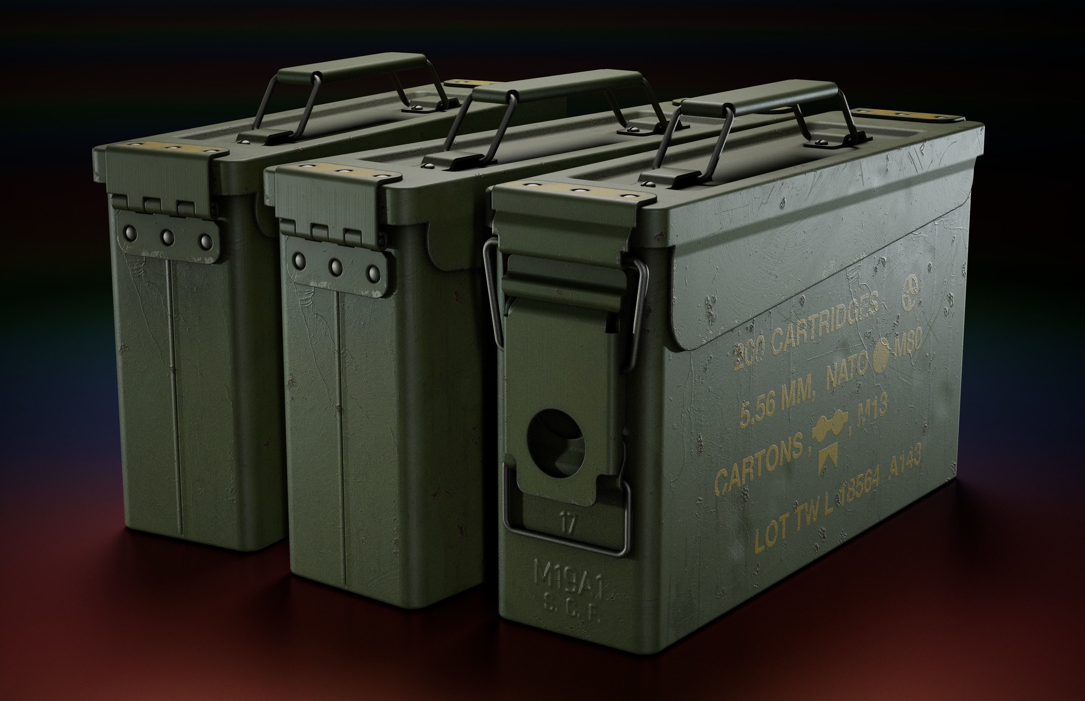 3D model ammo can box VR / AR / low-poly | CGTrader