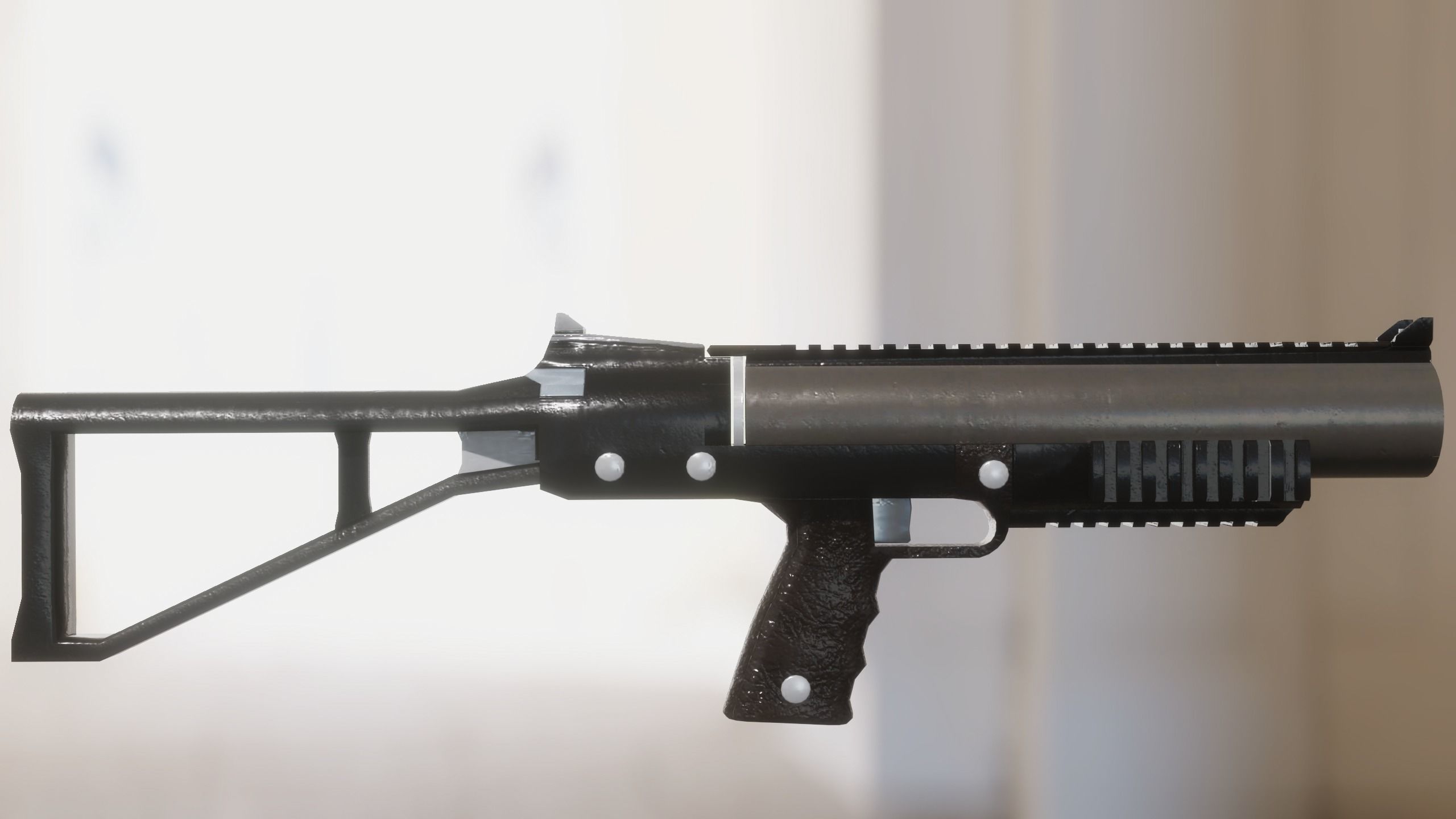 Grenade Launcher GL37 - Game-Ready free VR / AR / low-poly 3D model ...