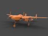Lockheed P-38 3D model 3D printable | CGTrader