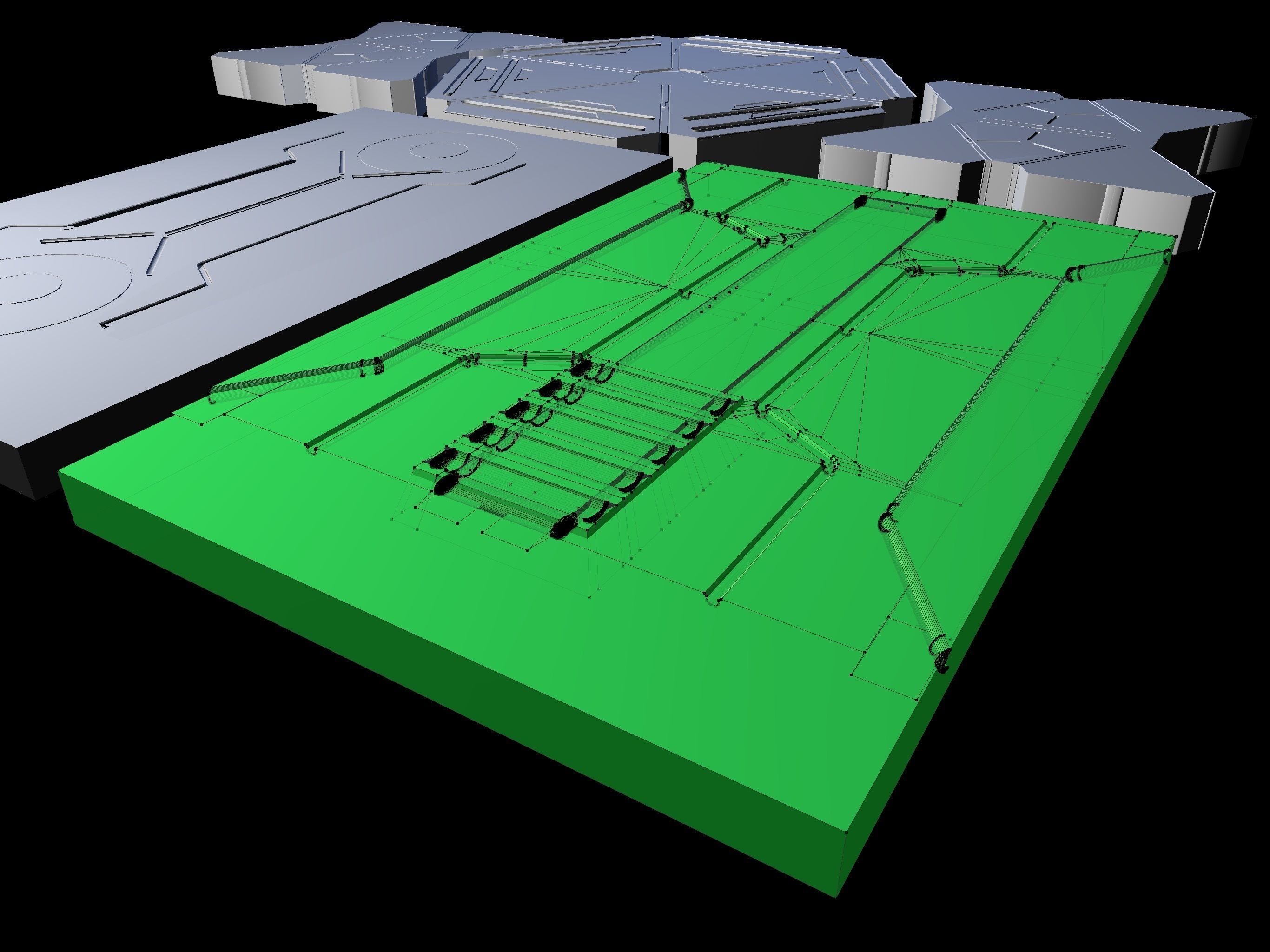 sci fi paneling 3D model | CGTrader