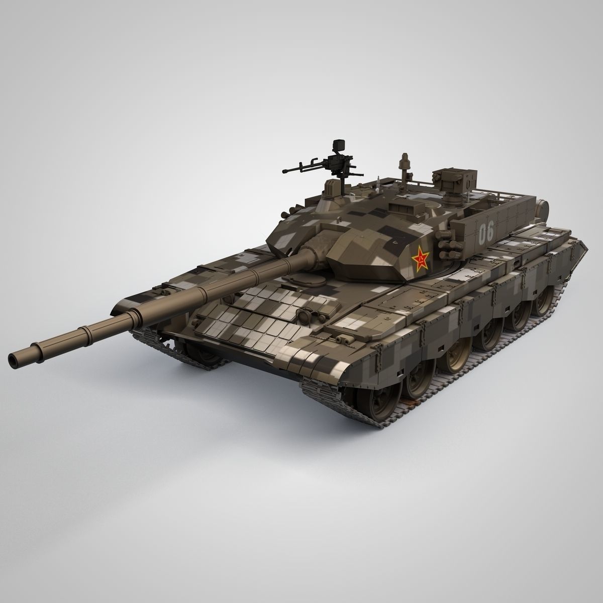 China ZTZ-99 tank 3D model | CGTrader