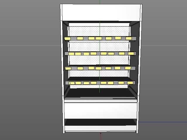 Shop shelf 3D model | CGTrader