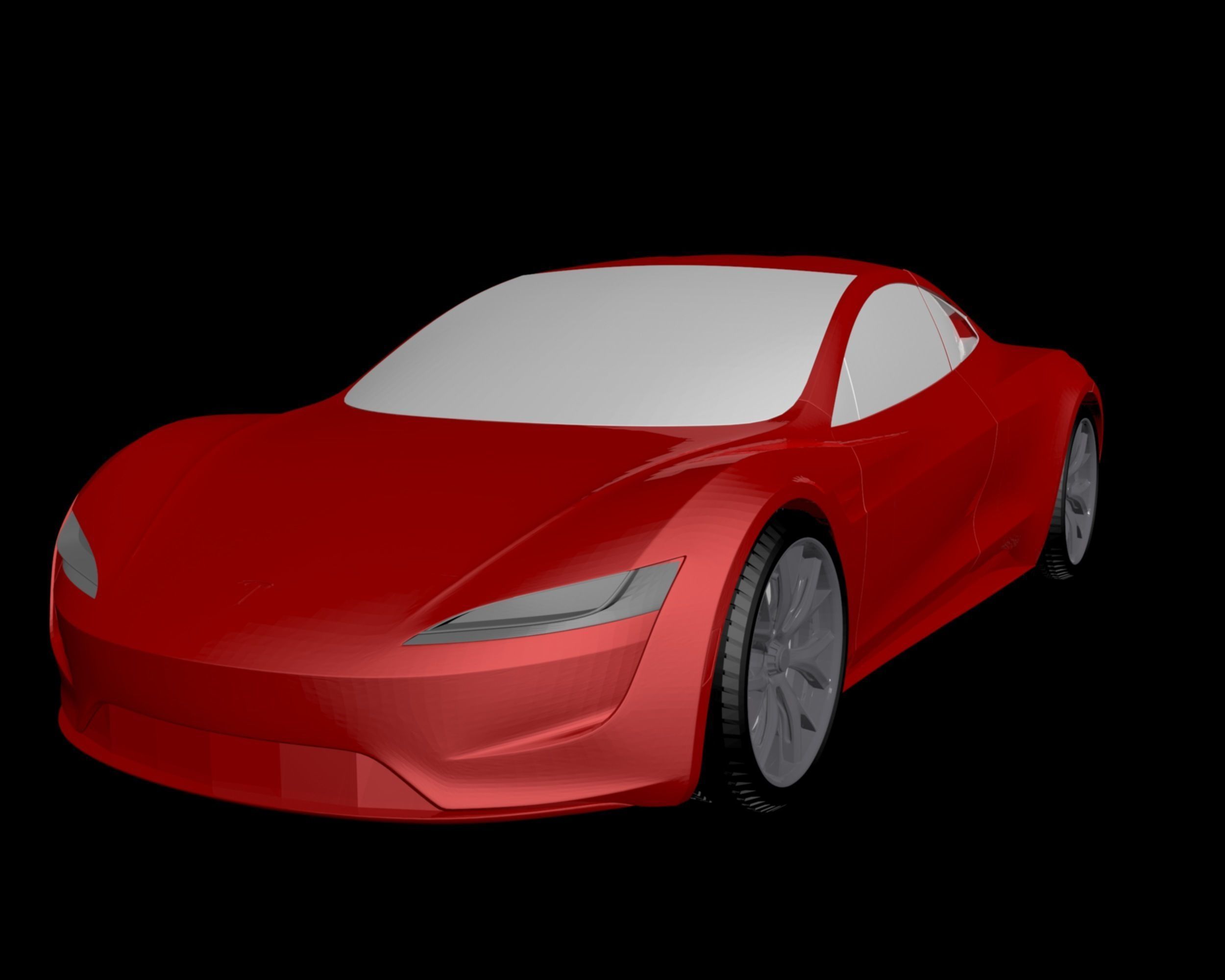TESLA ROADSTER 2020 FOR 3D PRINTING STL FILES 3D model 3D printable ...