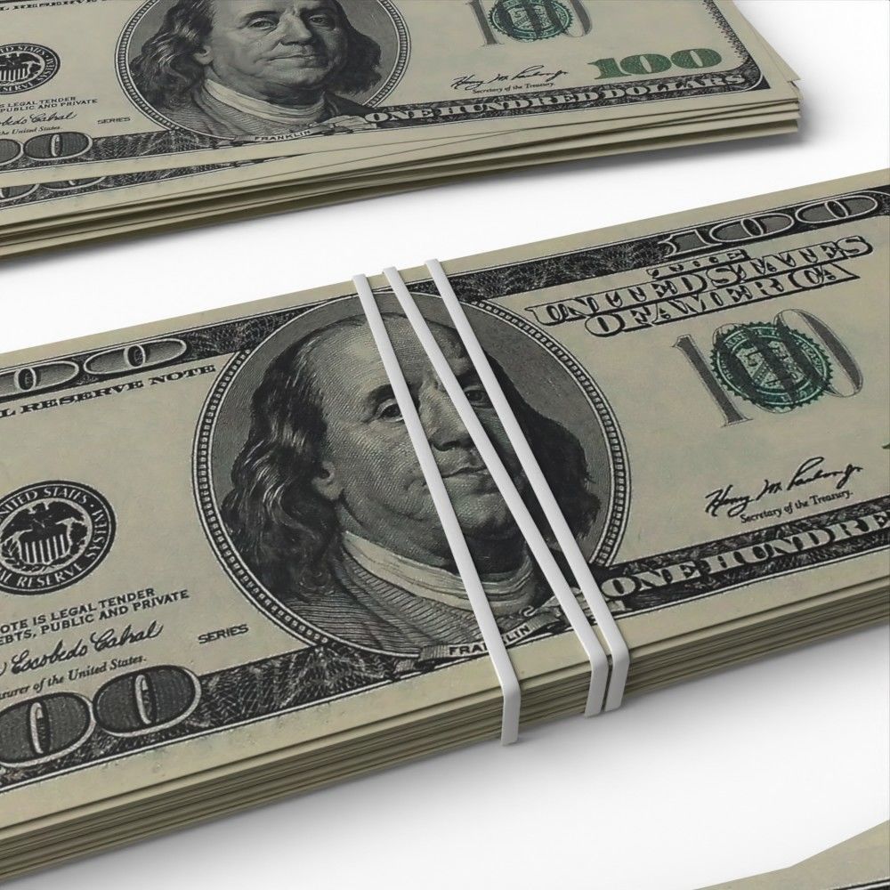 Dollar Bills stack 3D model | CGTrader