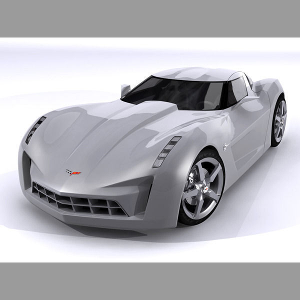 Chevrolet Corvette C7 Stingray Concept 3D Model MAX OBJ 3DS | CGTrader.com