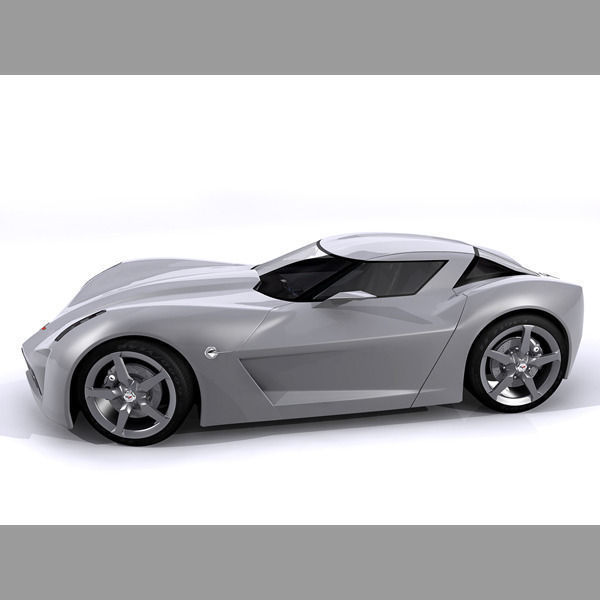 Chevrolet Corvette C7 Stingray Concept 3D Model MAX OBJ 3DS - CGTrader.com